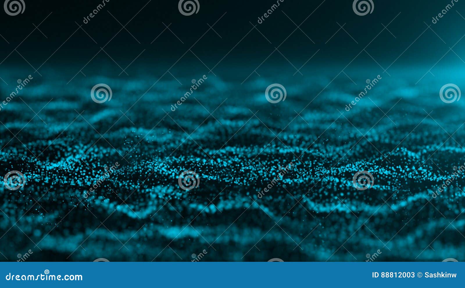 Abstract Techology Background - Dots Surface with Dof Stock ...