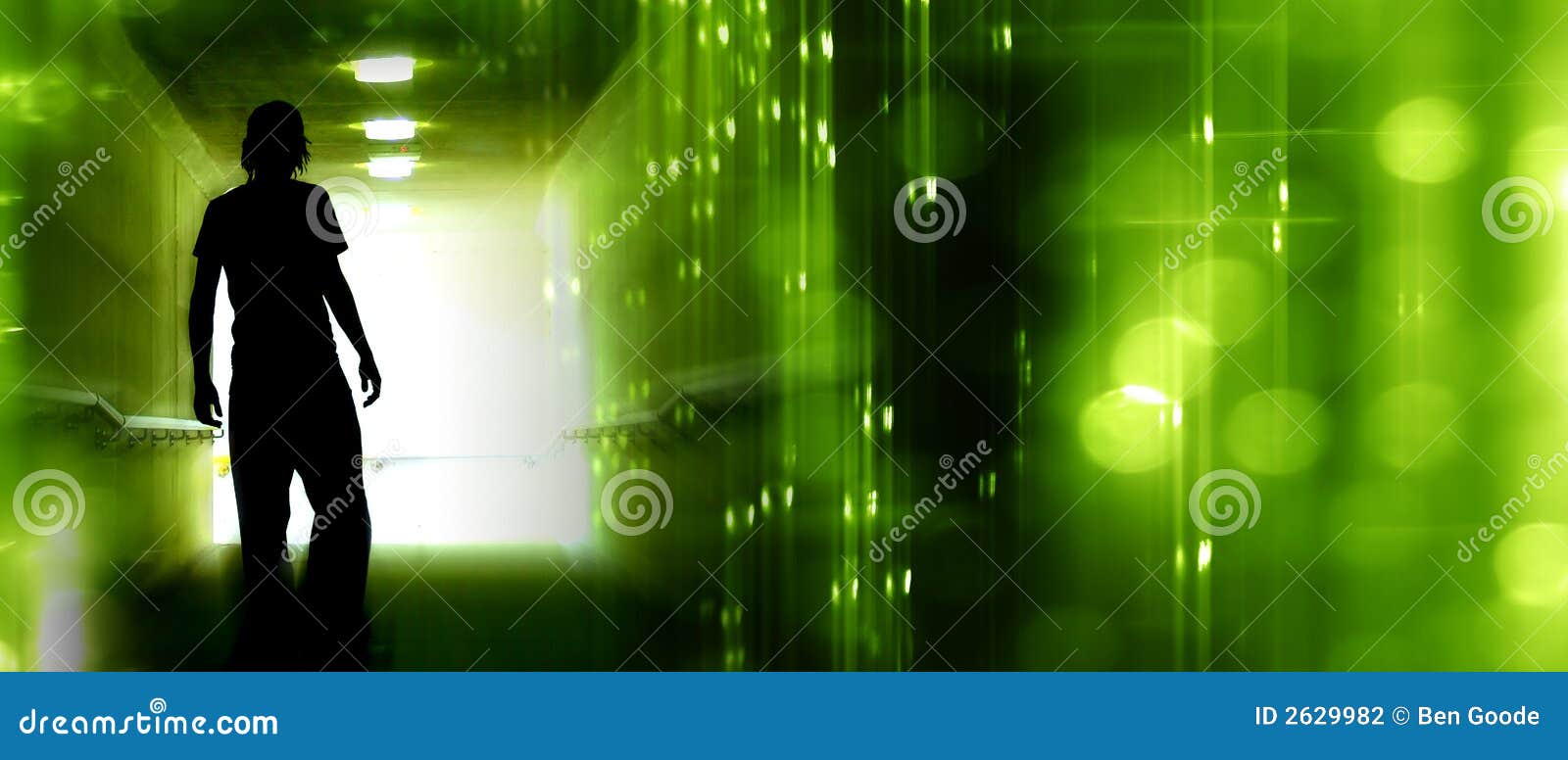 Abstract Teen Silhouette stock photo. Image of matrix - 2629982