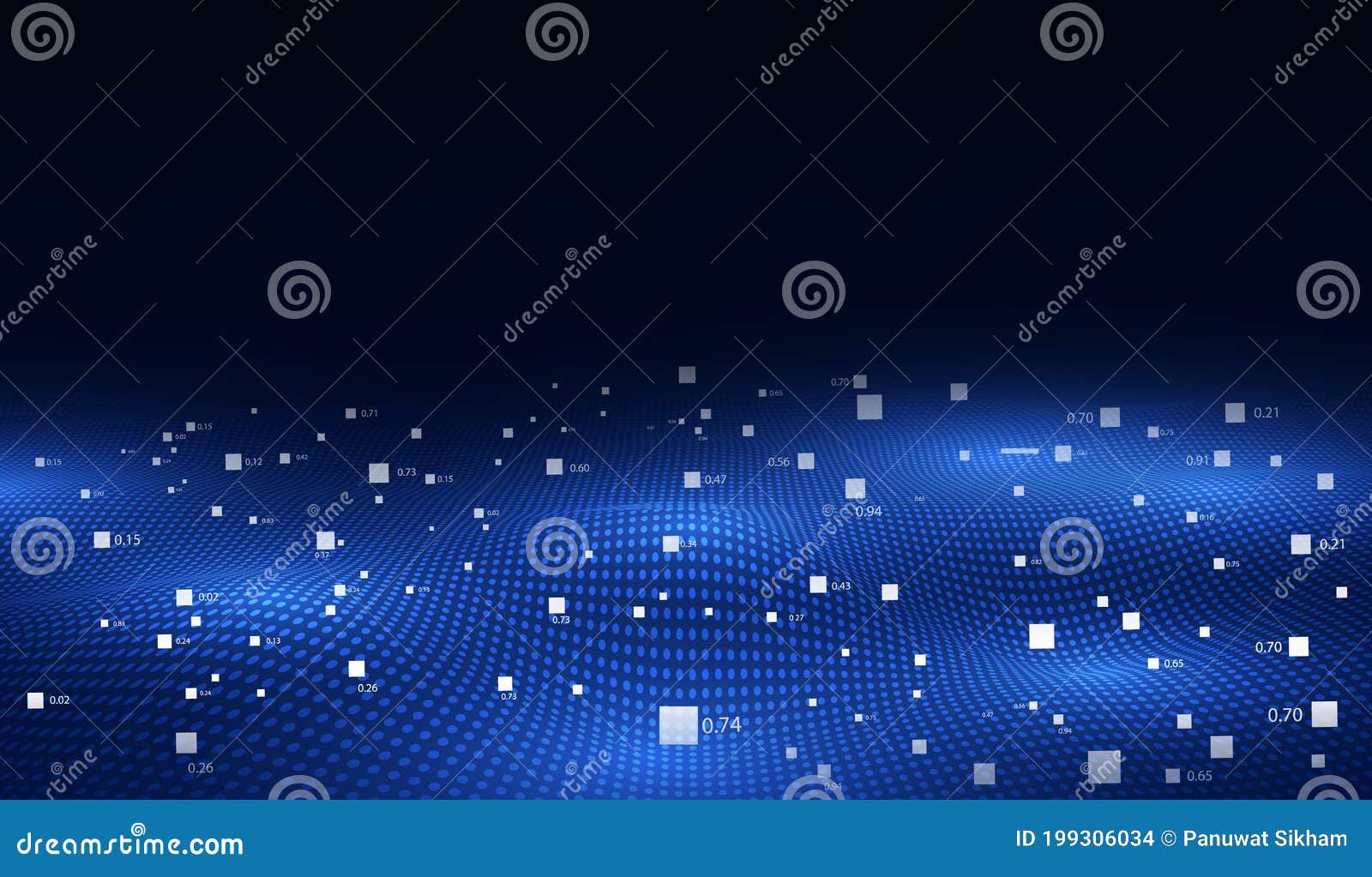 Abstract Telecommunications Technology Digital Pattern Background Stock ...