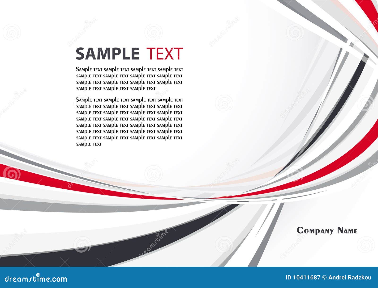 Abstract template stock vector. Illustration of smooth - 10411687