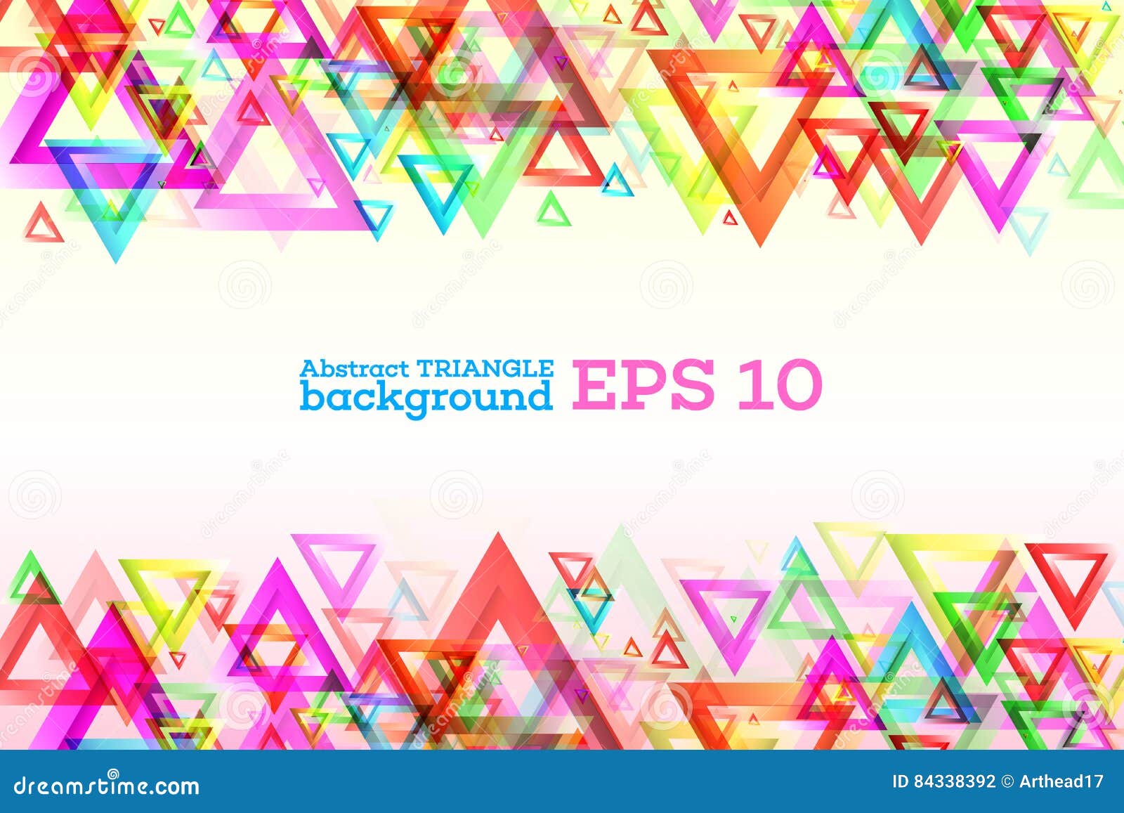 Abstract Template Background with Triangle Shapes Stock Vector ...