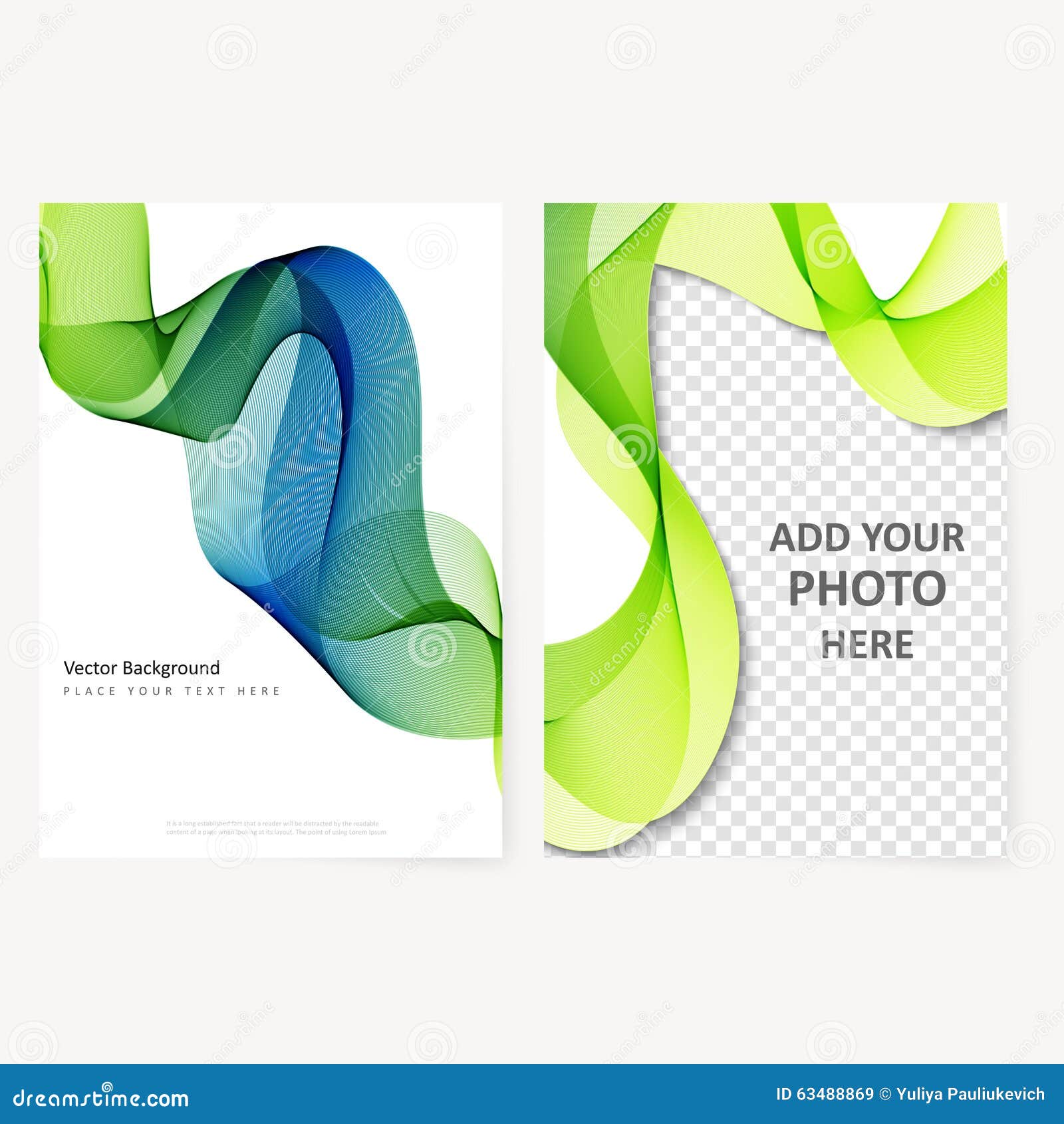 Abstract Template Color Flyer Stock Vector - Illustration of clean ...