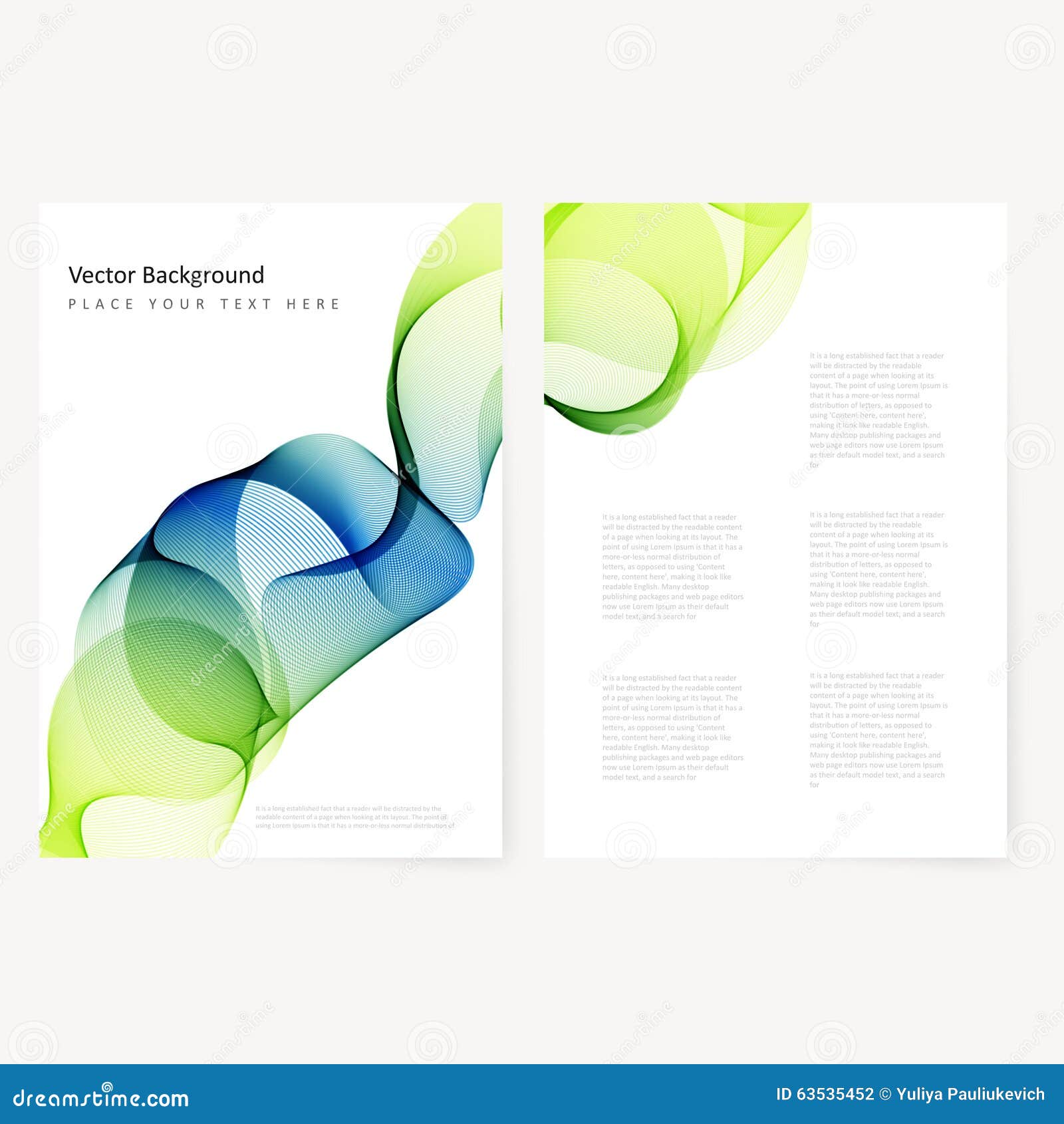 Abstract Template Color Flyer Stock Vector - Illustration of motion ...