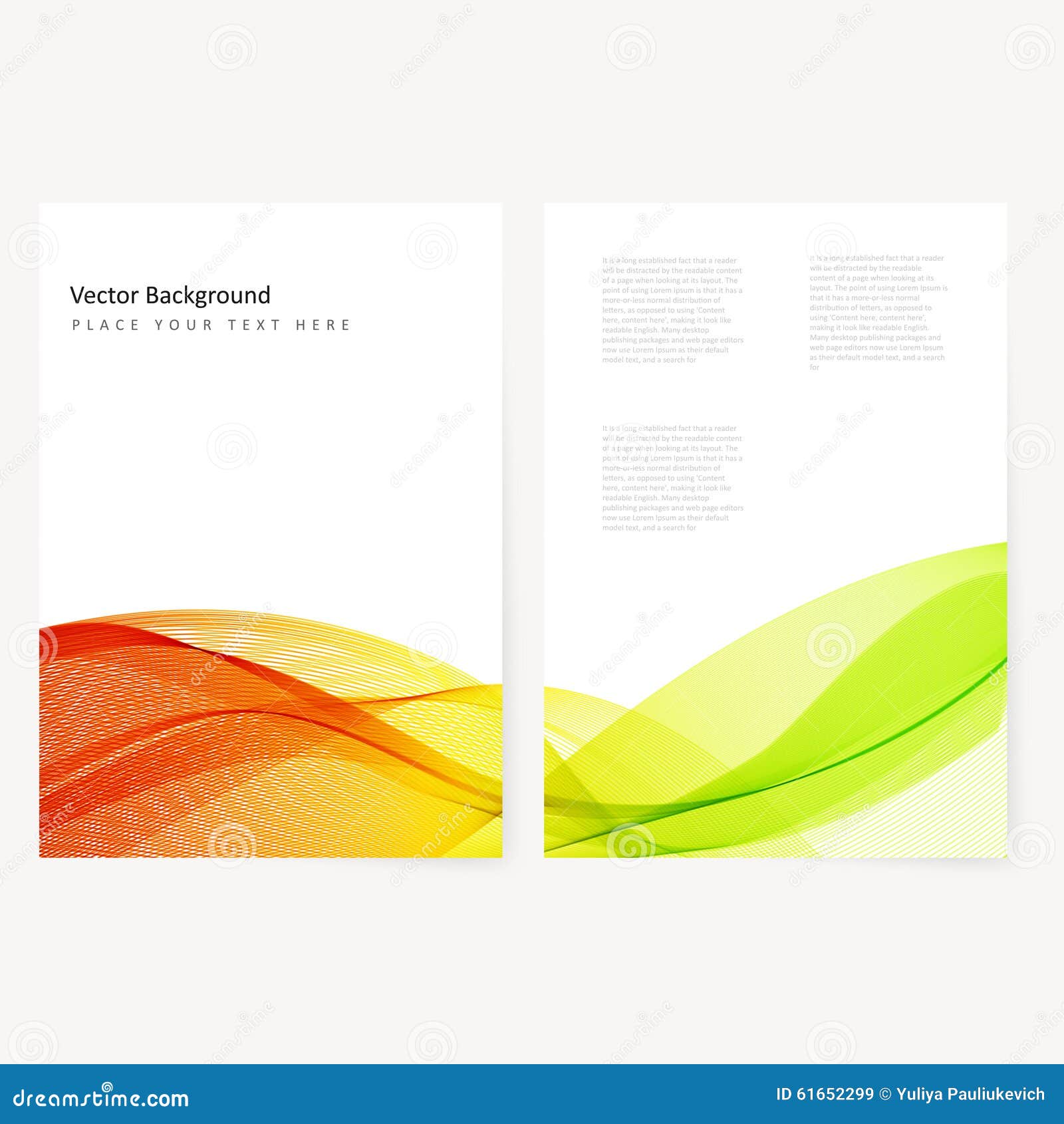 Abstract Template Color Flyer Stock Vector - Illustration of color ...