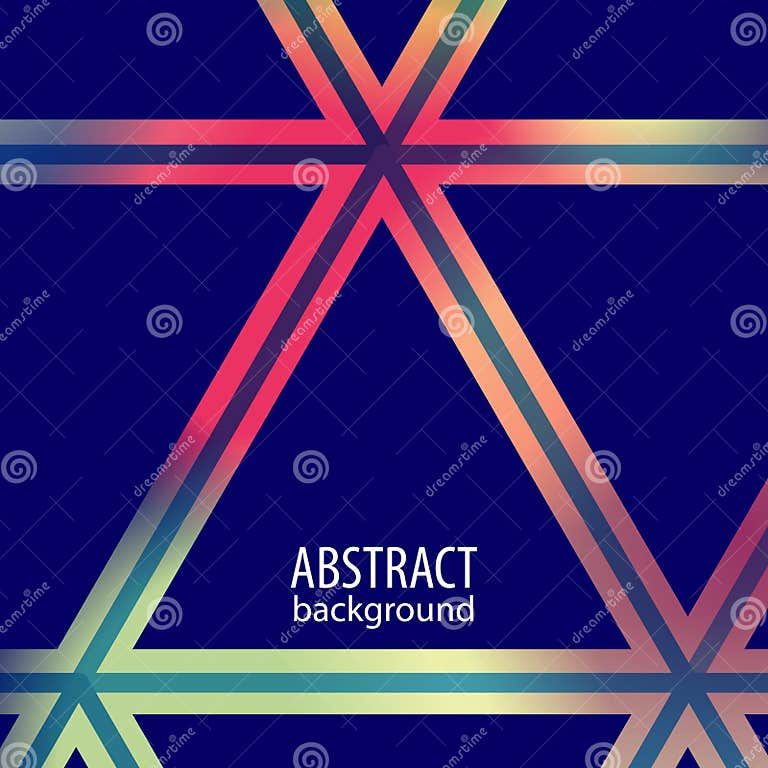 Abstract Template with Triangle Grid Stock Vector - Illustration of ...