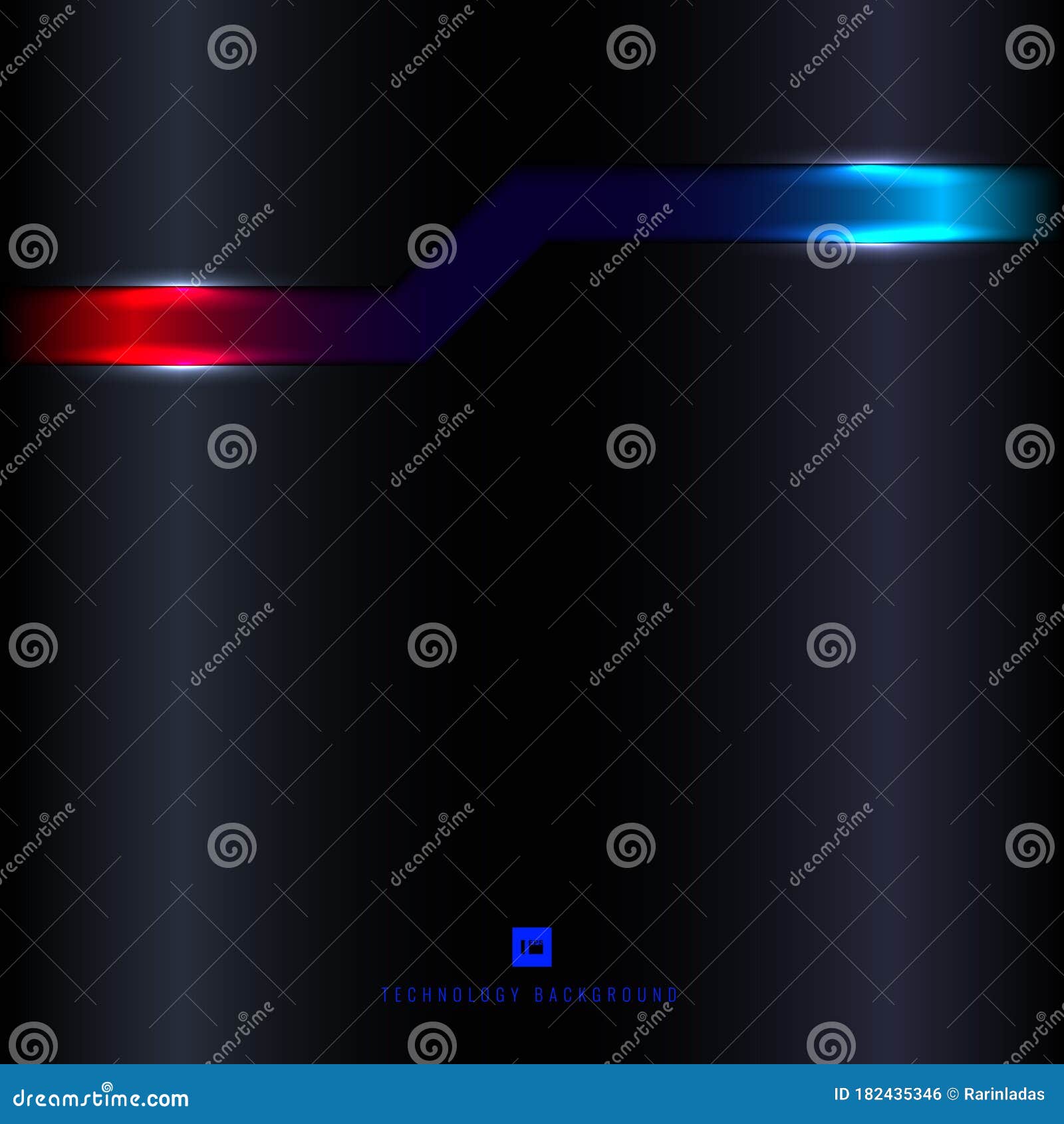Abstract Template Dark Blue Geometric Header with Red Lighting Effect ...