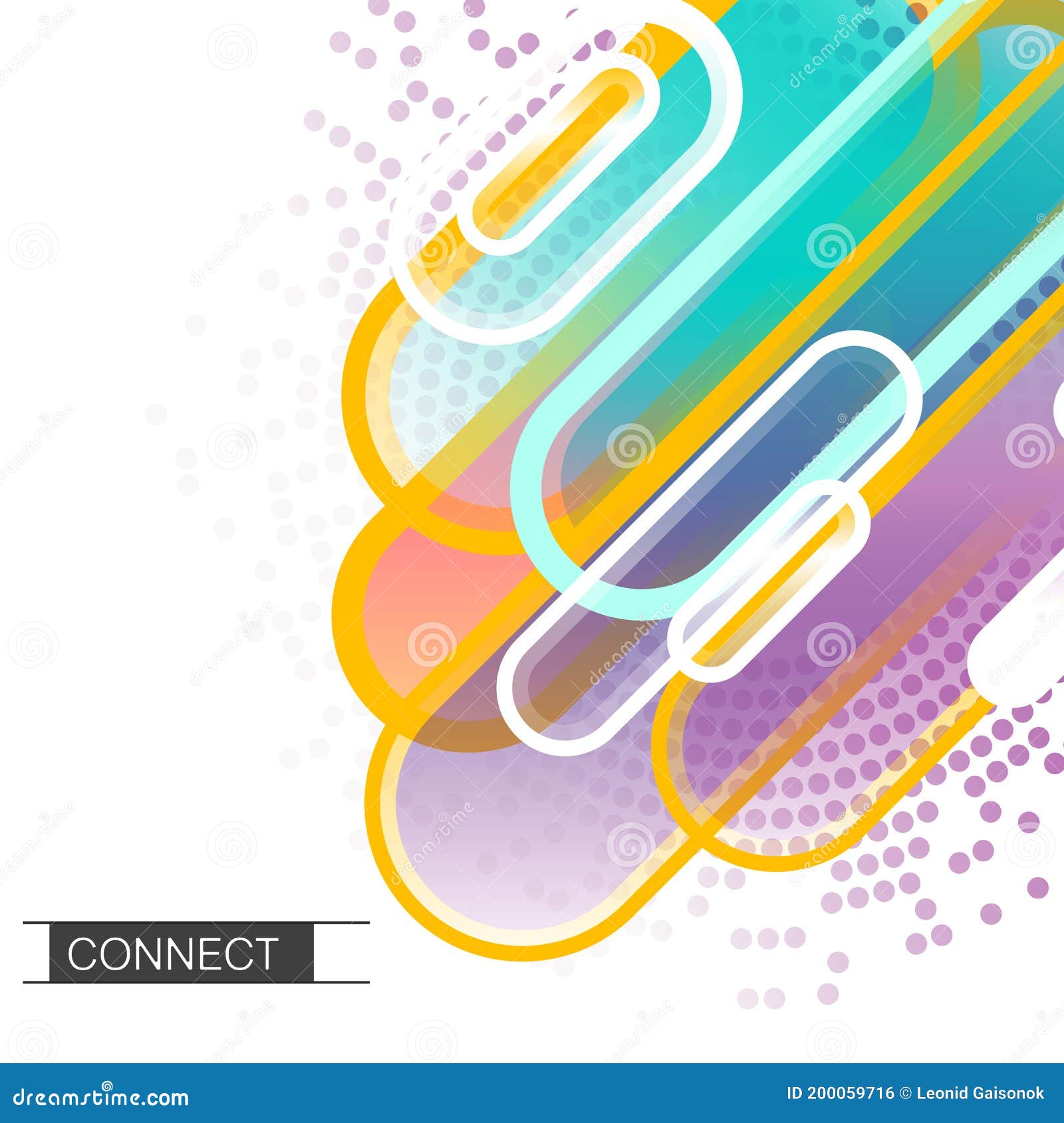 Abstract Template Design Background, Simple Geometric Shapes on White ...