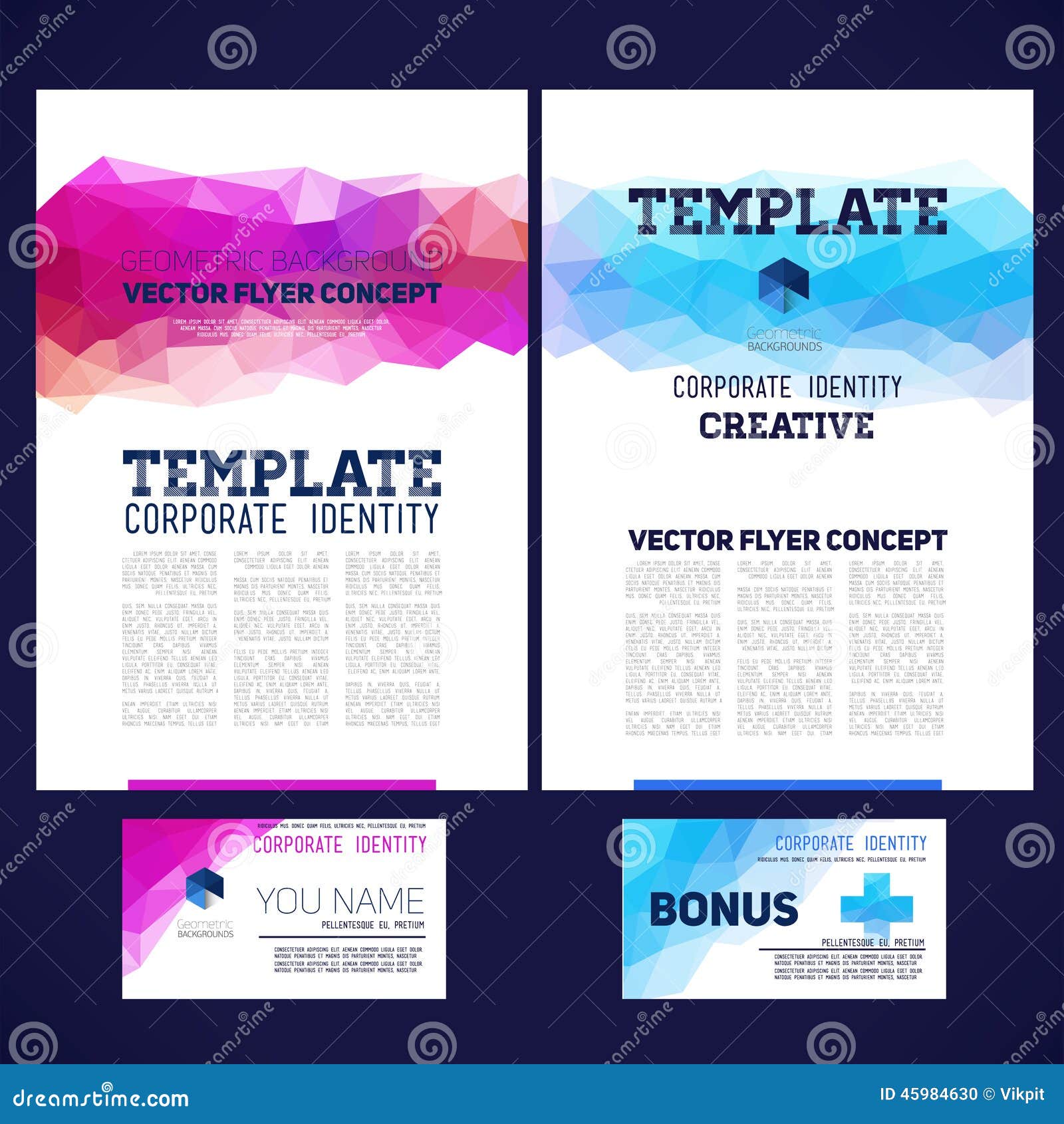 Abstract Template Design, Brochure Stock Illustration - Illustration of ...