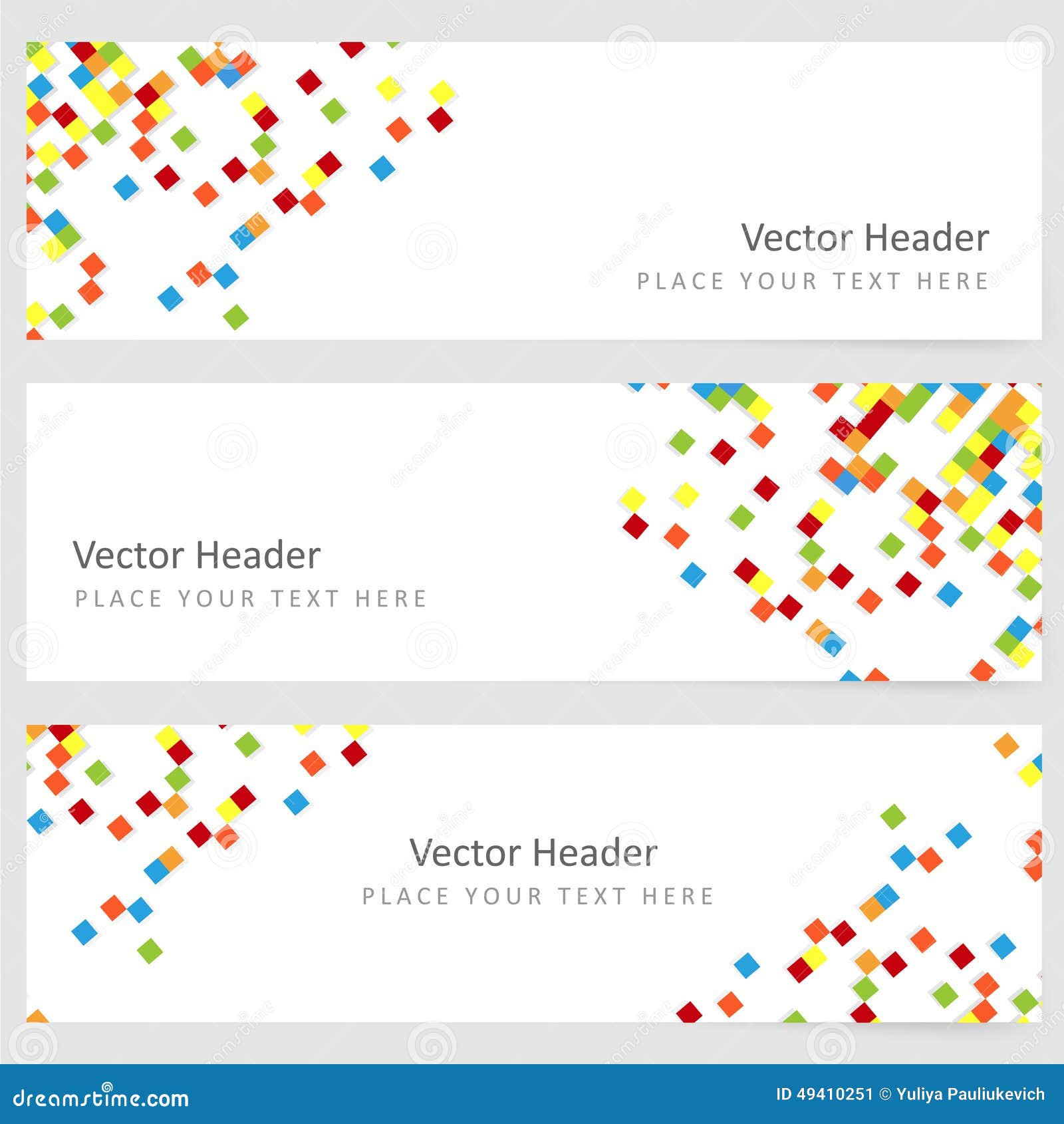 Abstract Template Horizontal Banner Stock Vector - Illustration of cool ...