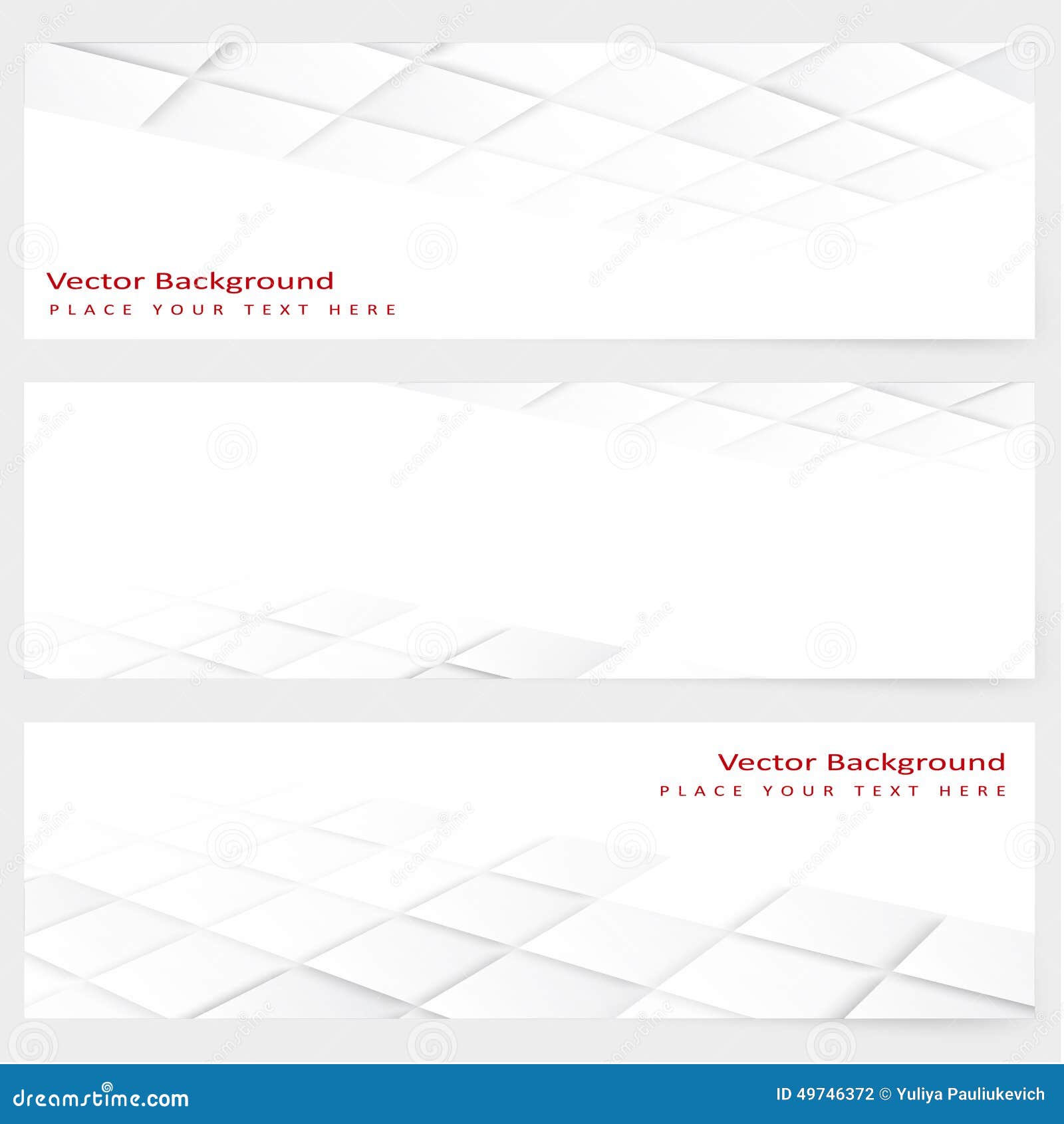 Abstract Template Horizontal Perspective Banner Stock Vector ...