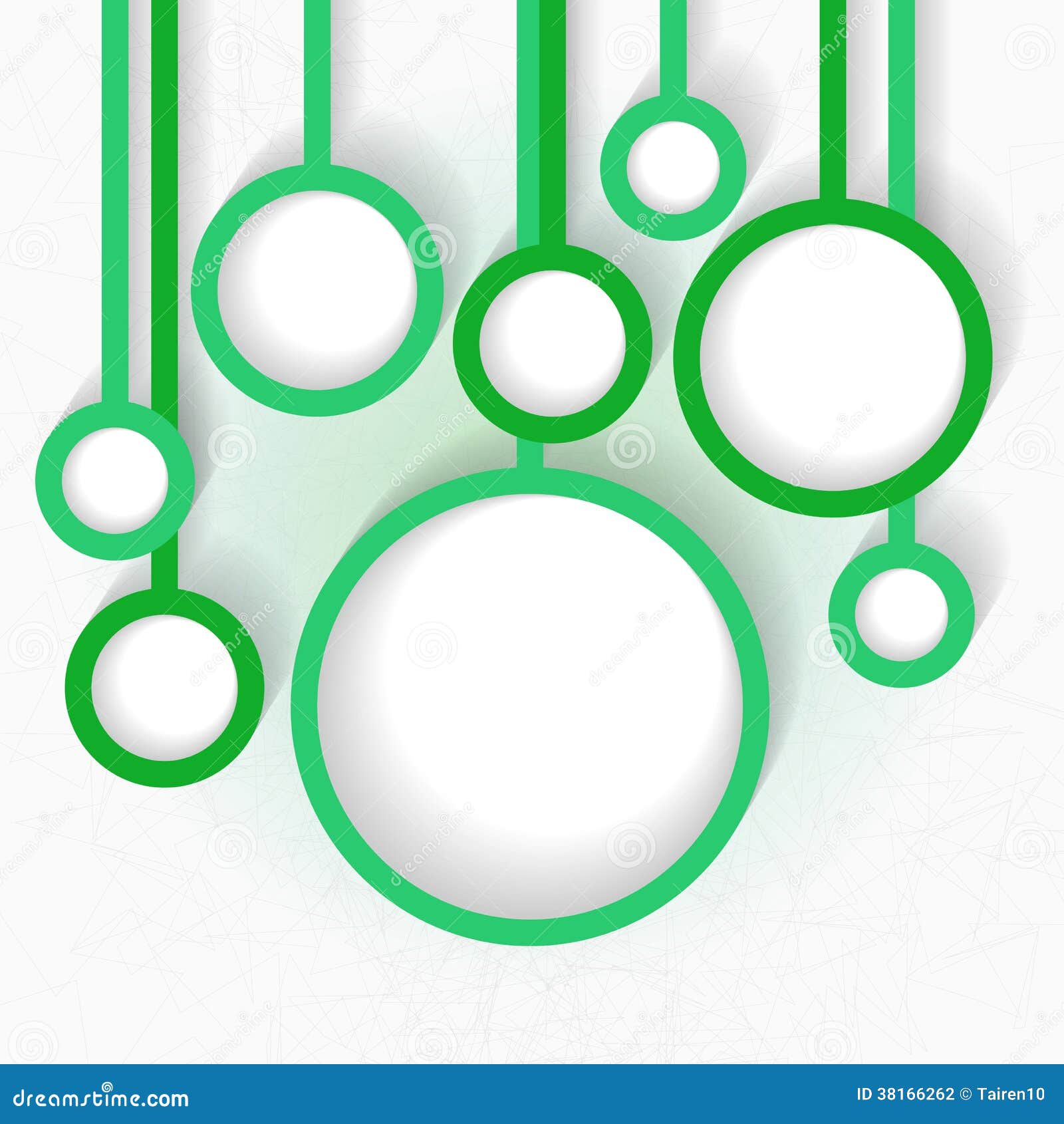 Abstract Template for Infographics with Hanging Circles Stock Vector ...