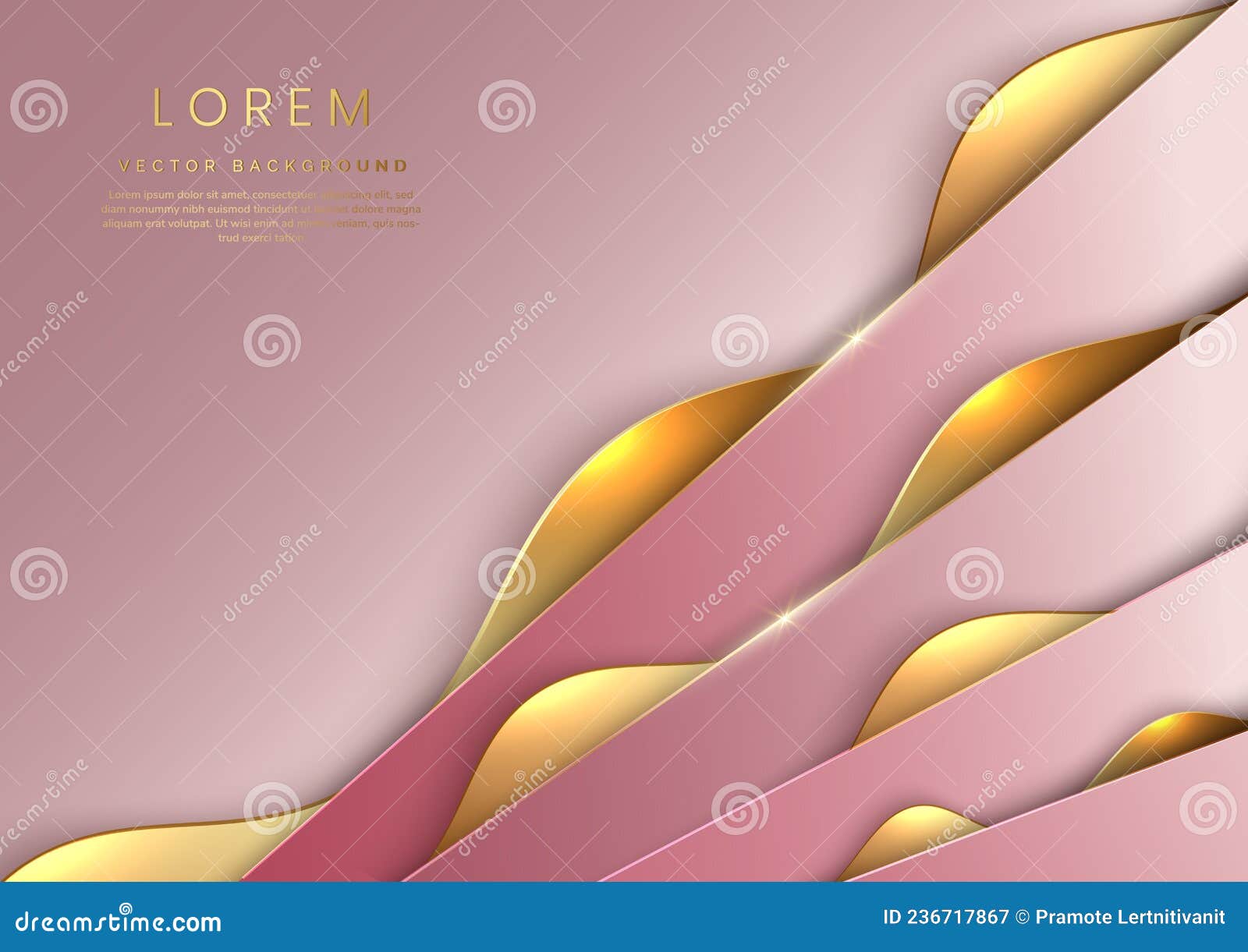 Abstract Template Rose Gold Triangles Diagonal Layer Background with ...