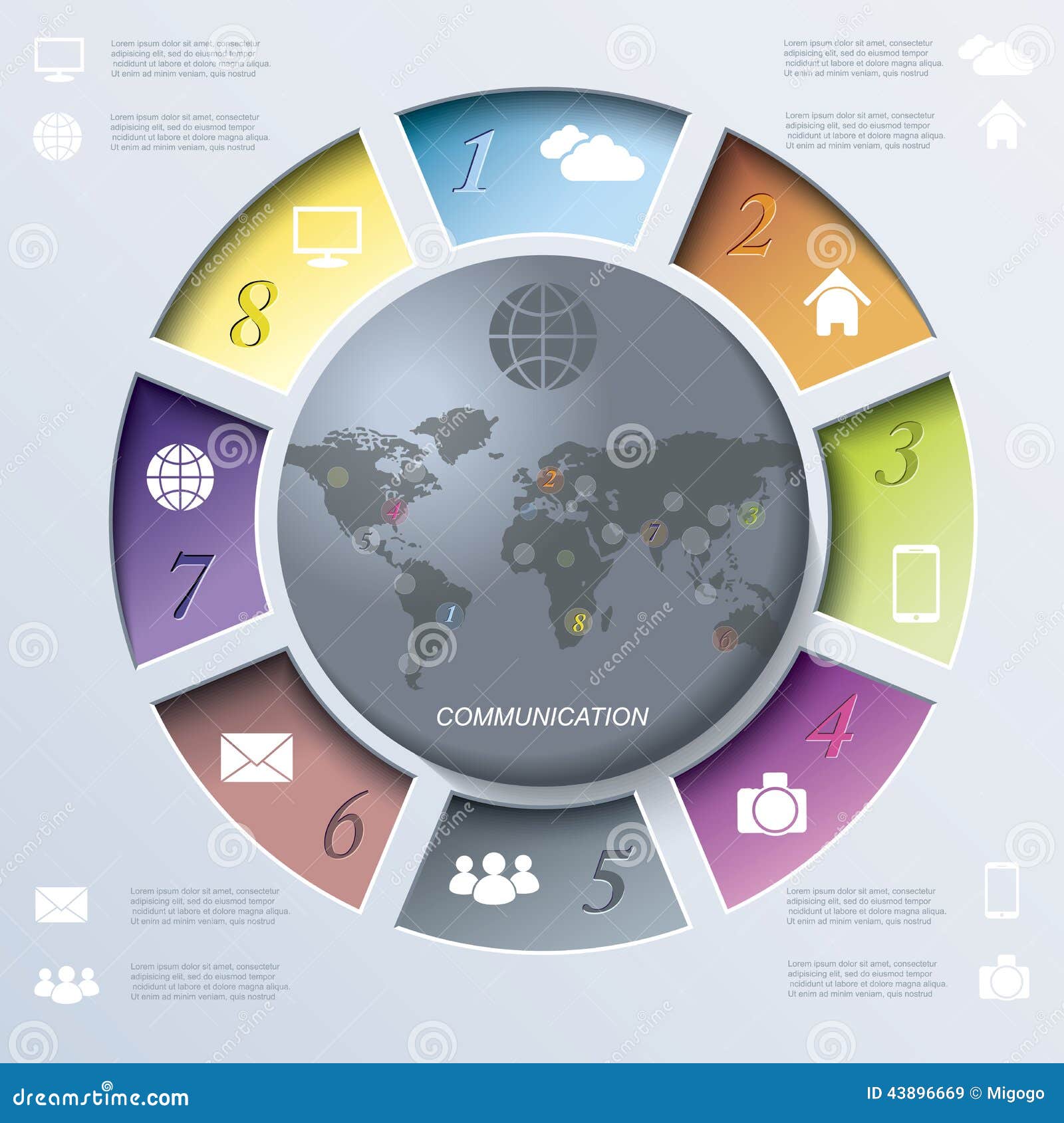 Abstract Template for Web Design or Presentation Stock Vector ...