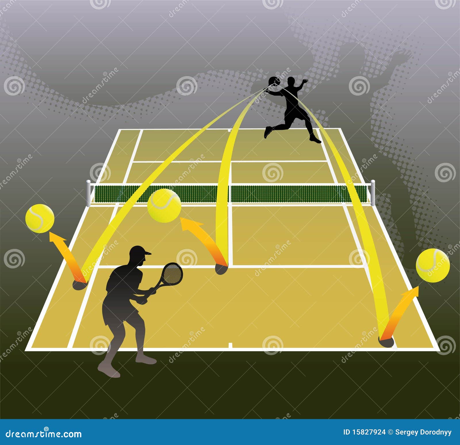 Abstract Tennis Illustration. Stock Vector - Illustration of design ...