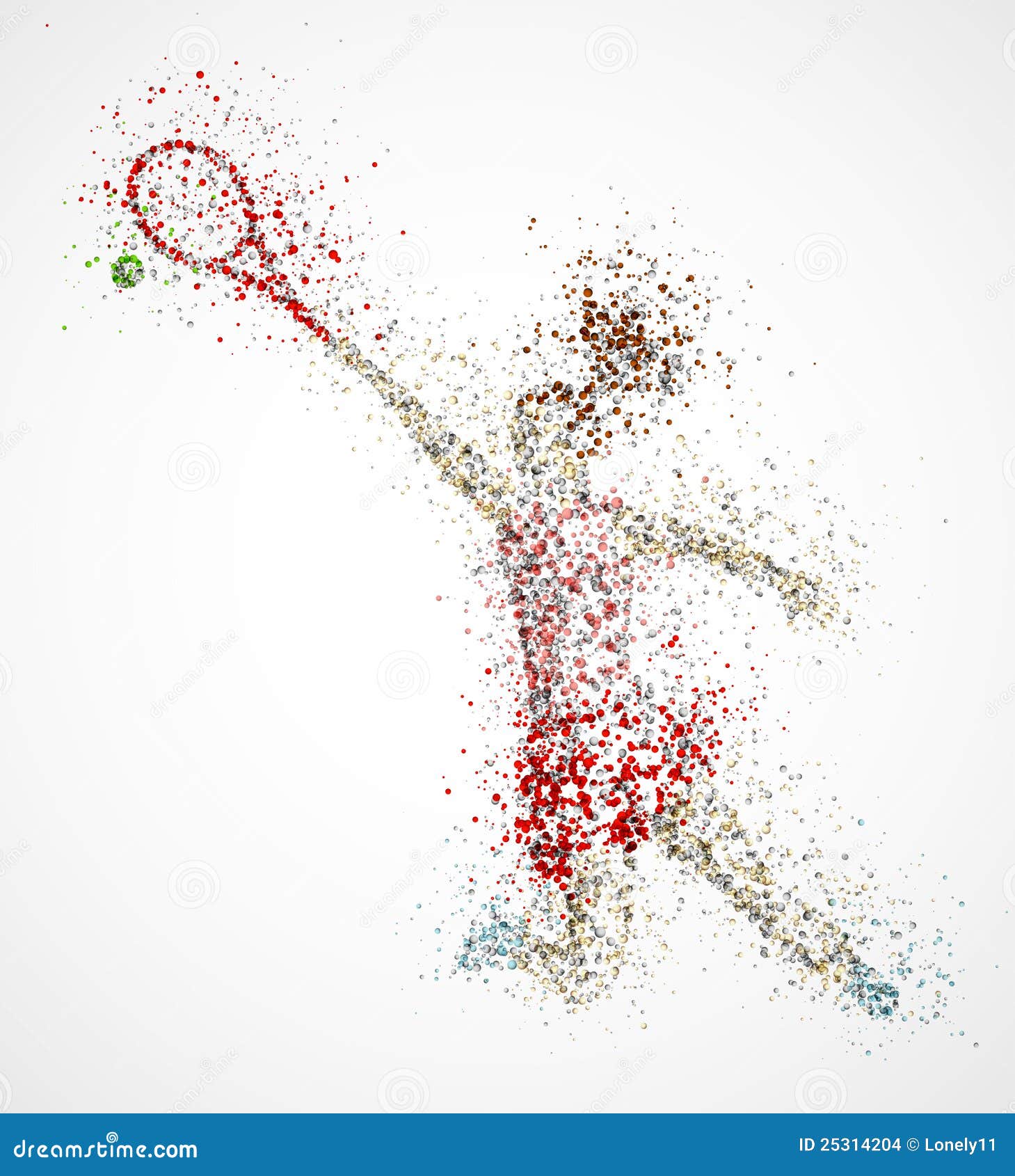 Abstract tennis player stock vector. Illustration of beauty - 25314204