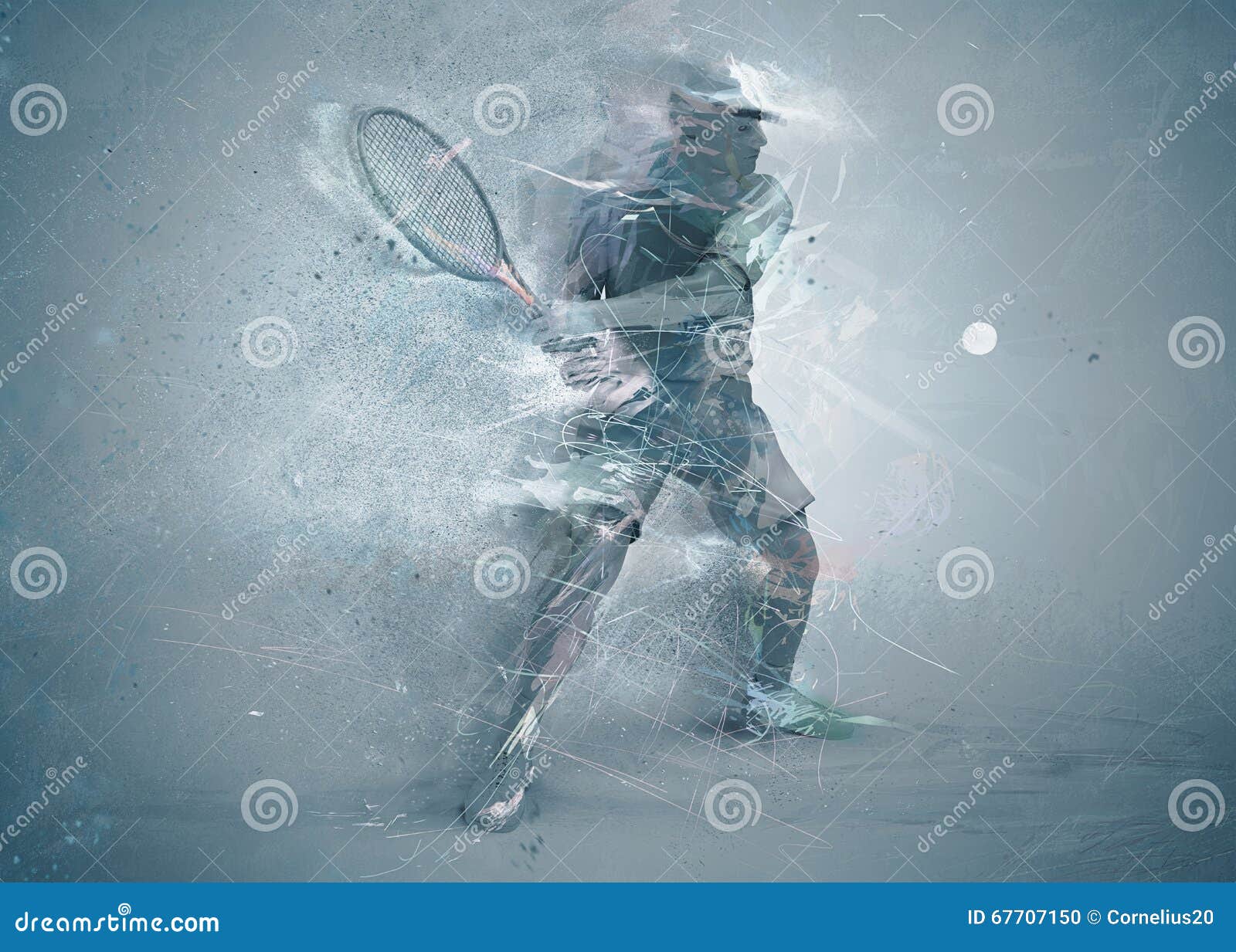 Abstract tennis player stock photo. Image of champion - 67707150
