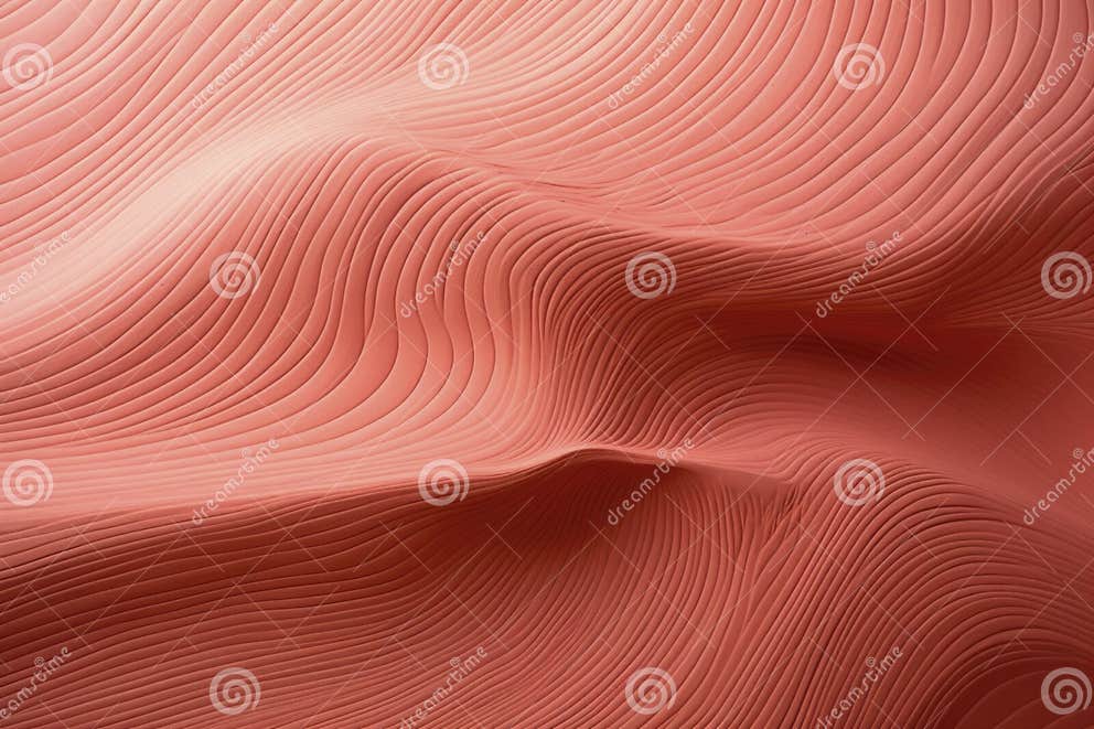 Abstract Terracotta Waves Texture Background. Stock Photo - Image of ...