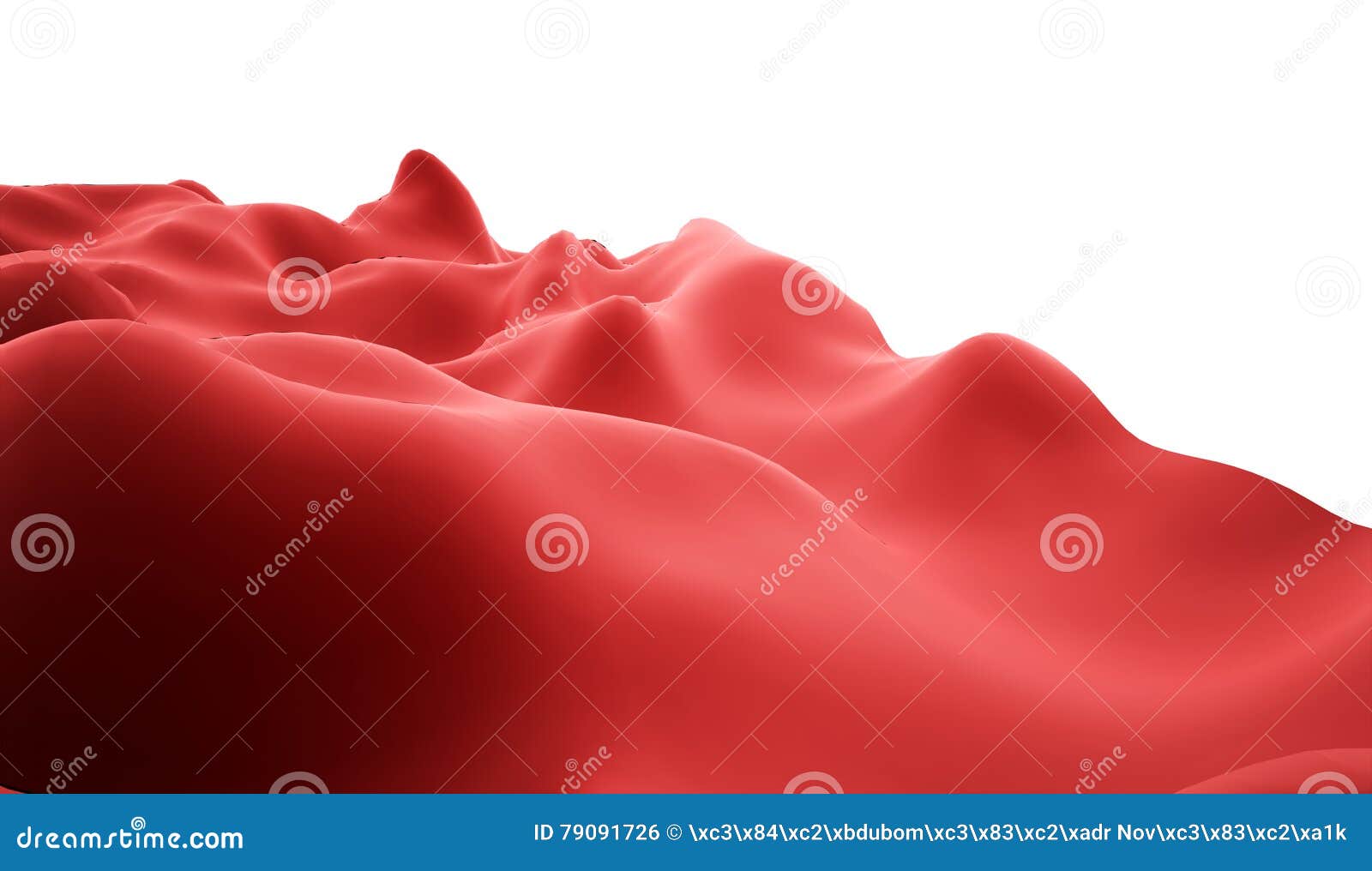 Abstract Terrain Concept Rendered Stock Illustration - Illustration of ...