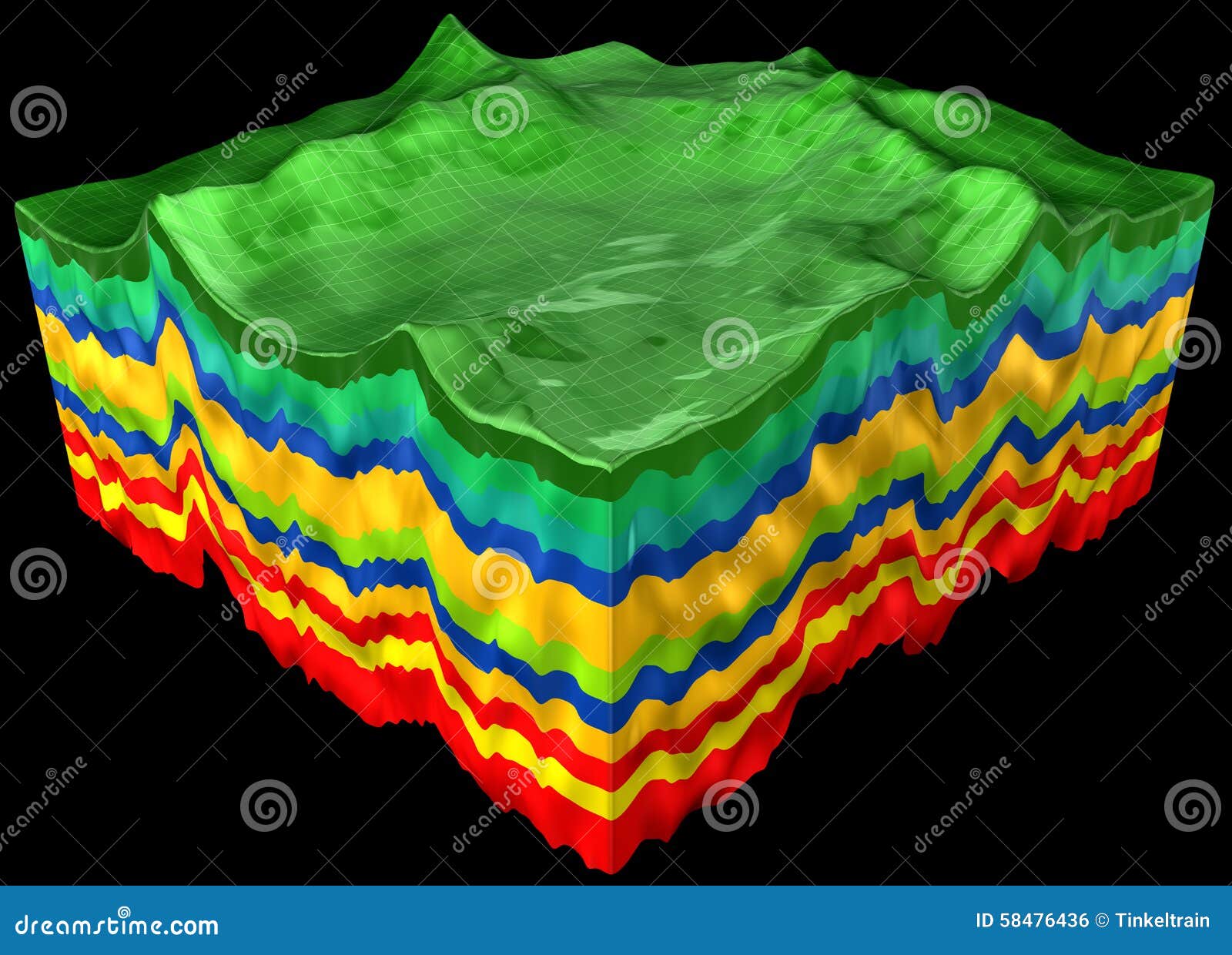 Abstract terrain stock illustration. Illustration of cartography - 58476436