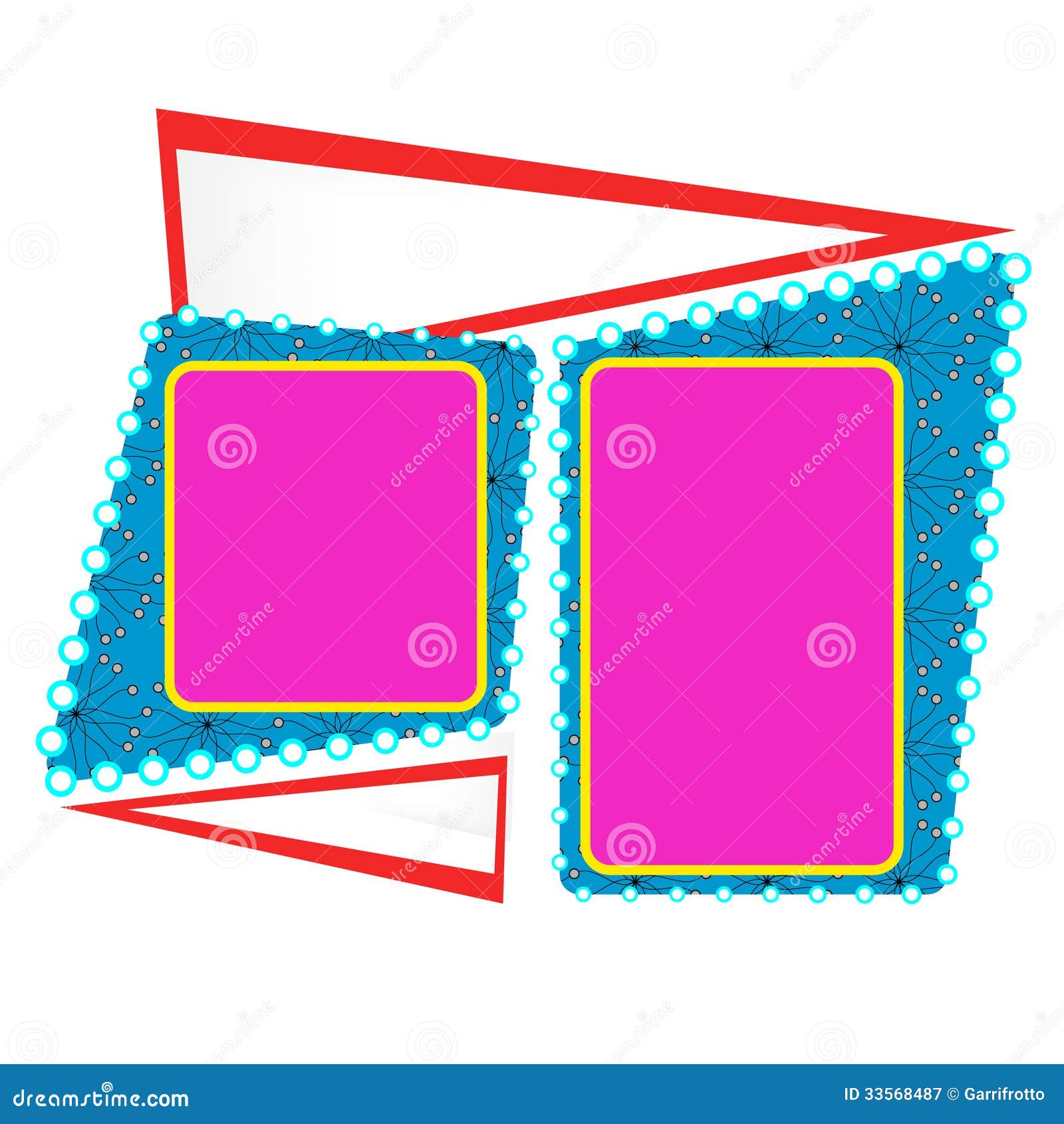 Abstract text frame stock vector. Illustration of template - 33568487