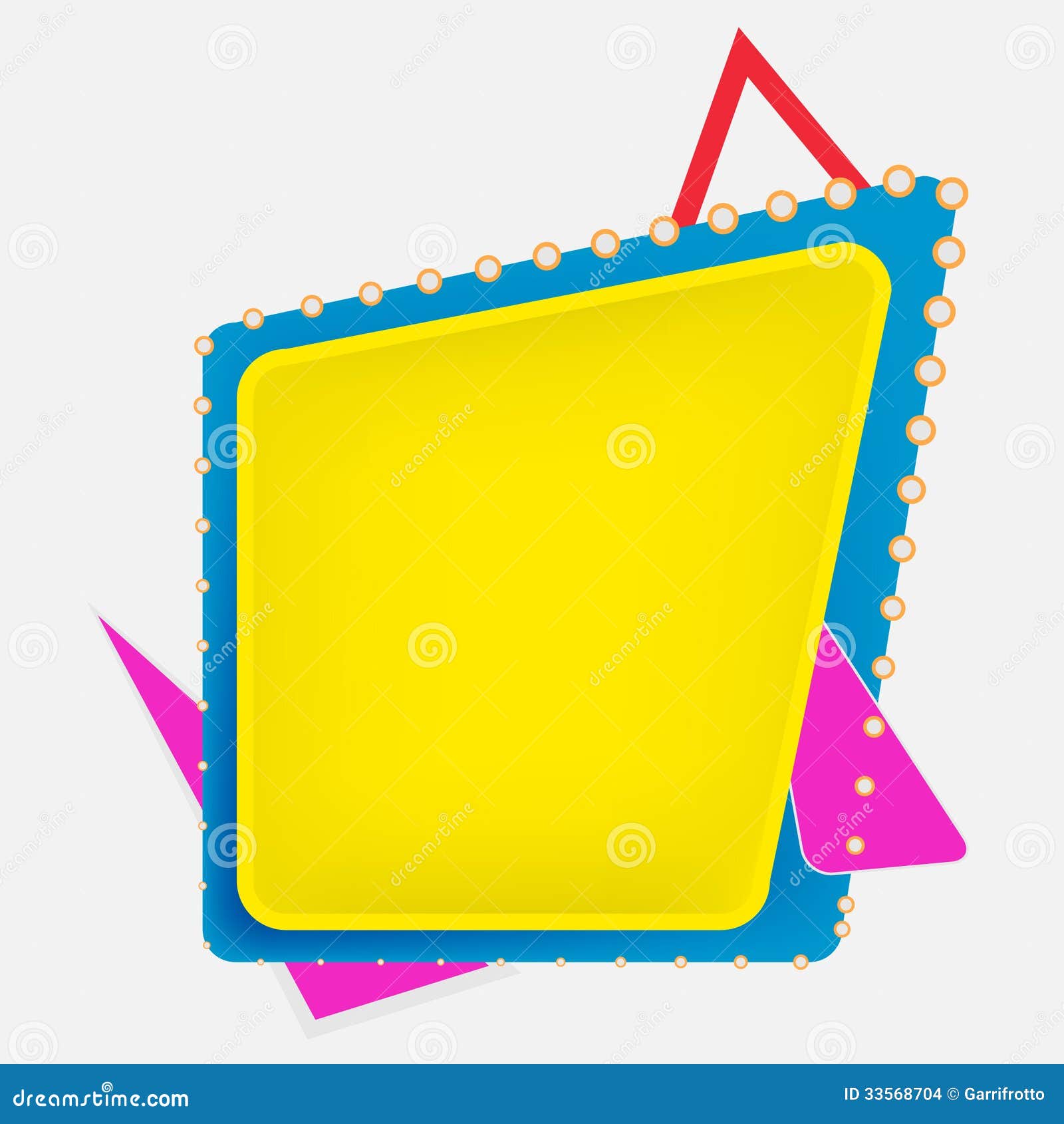 Abstract text frame stock vector. Illustration of circle - 33568704