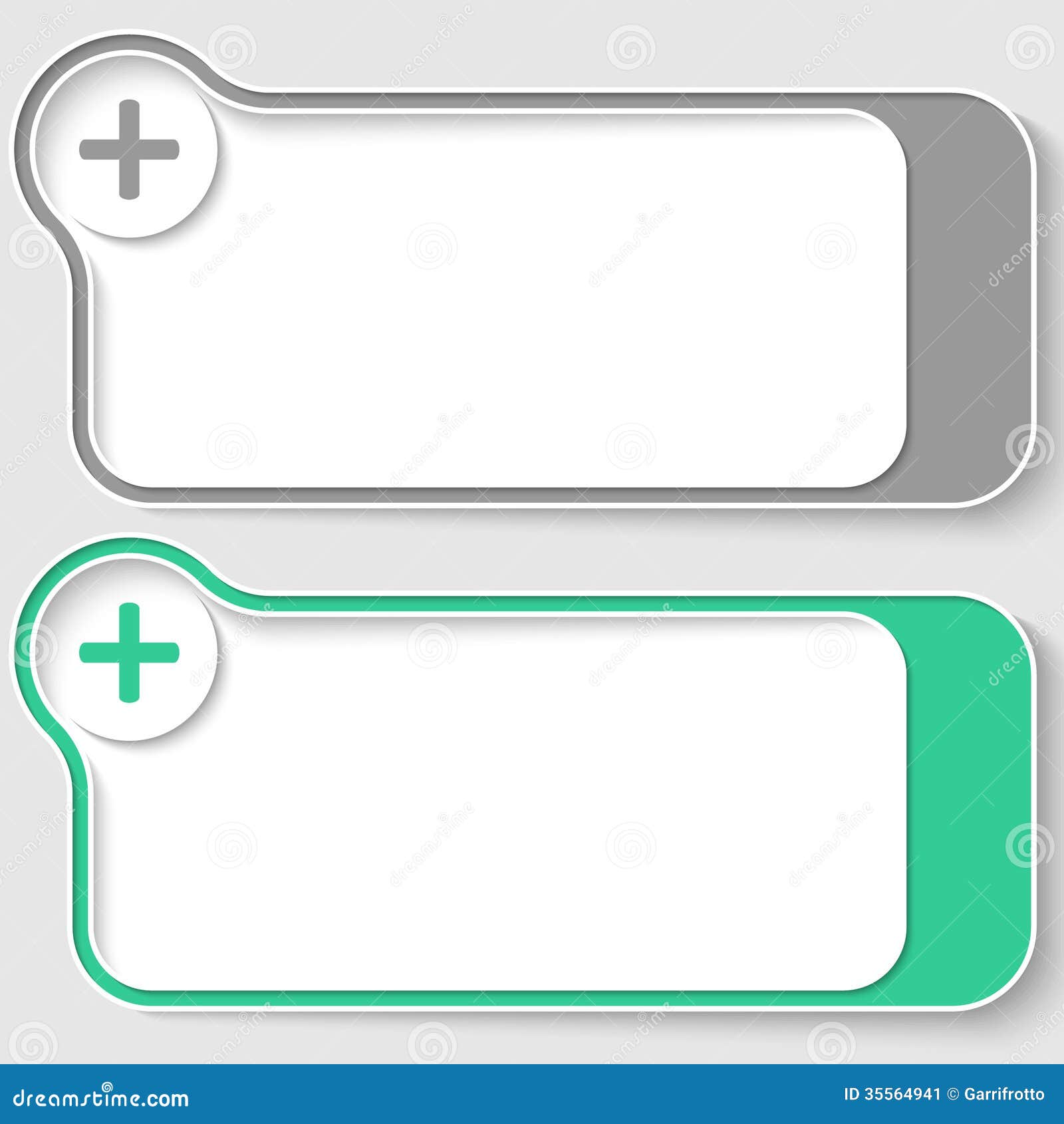 Abstract Text Frames with Plus Sign Stock Vector - Illustration of page ...