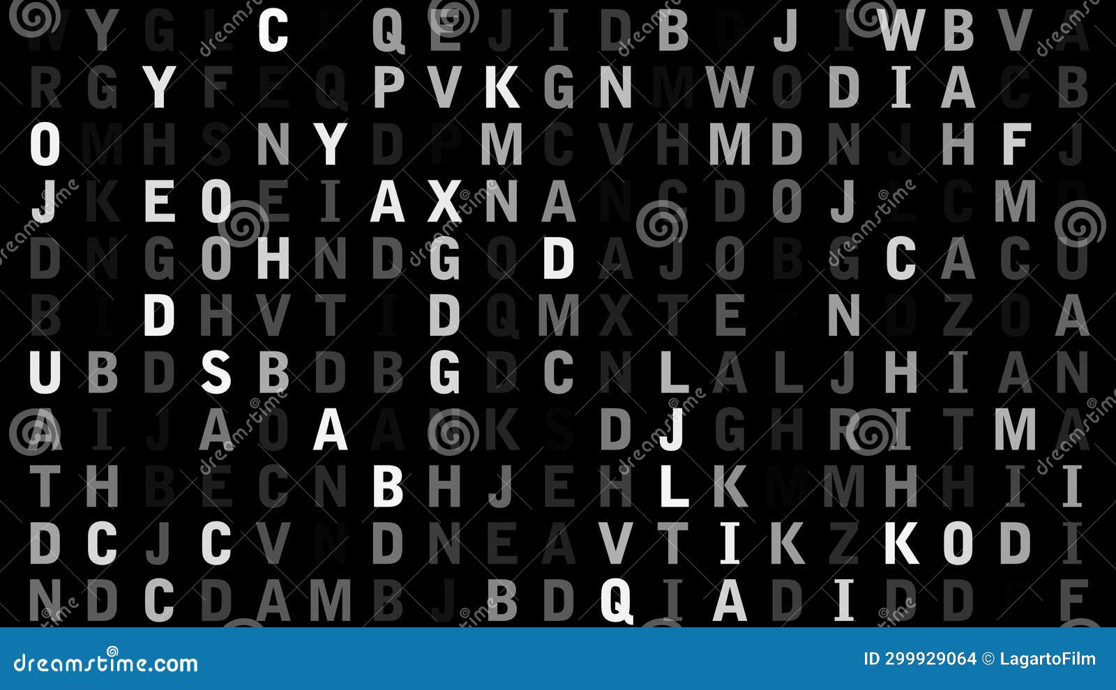 Alphabet Letters on Black Background Creating Abstract Text Composition ...