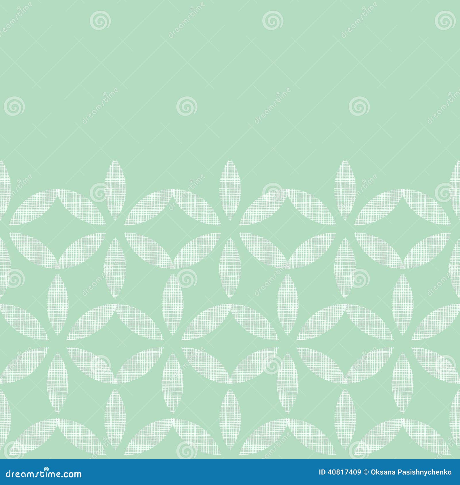 Abstract Textile Mint Green Leaves Geometric Stock Vector ...