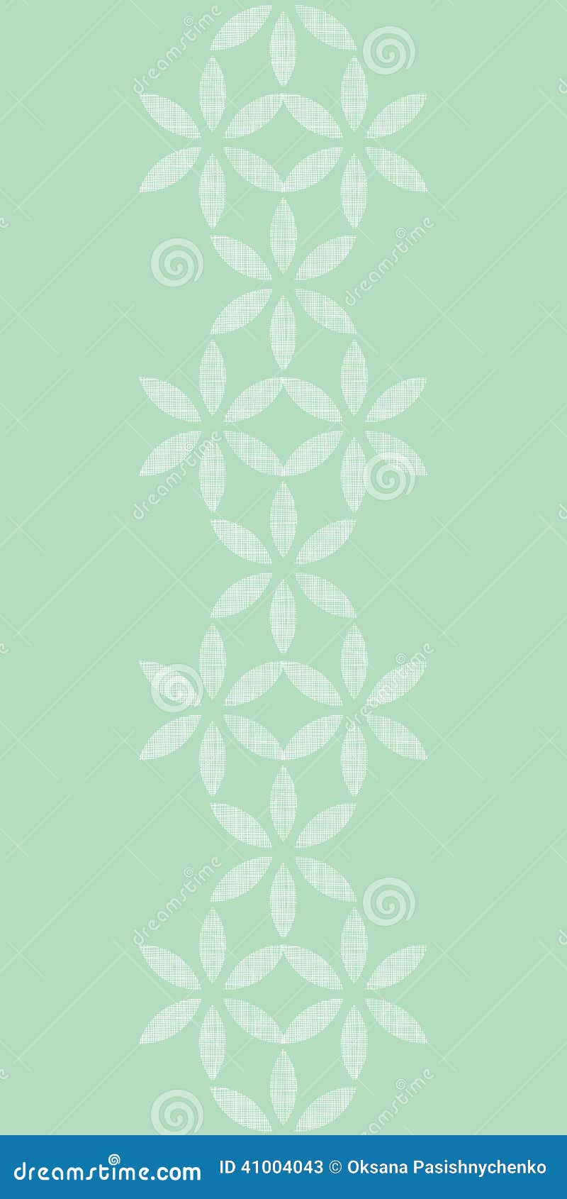 Abstract Textile Mint Green Leaves Geometric Stock Vector ...