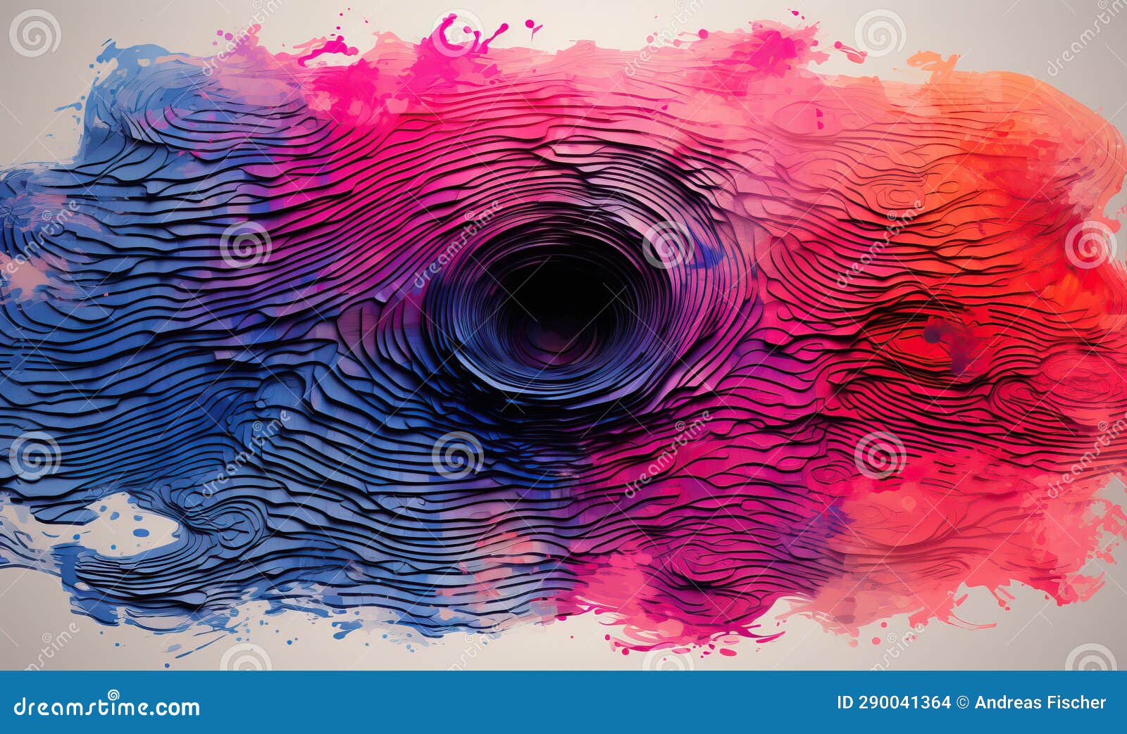 Abstract Texture Background with Circle Lines in Color. Stock Photo ...