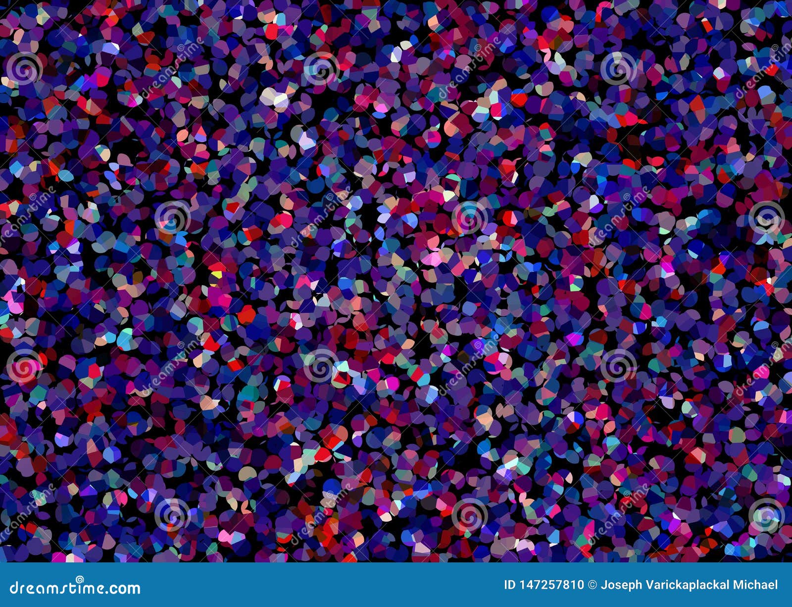 Abstract Texture or Background with Colorful Circular Shapes Stock ...