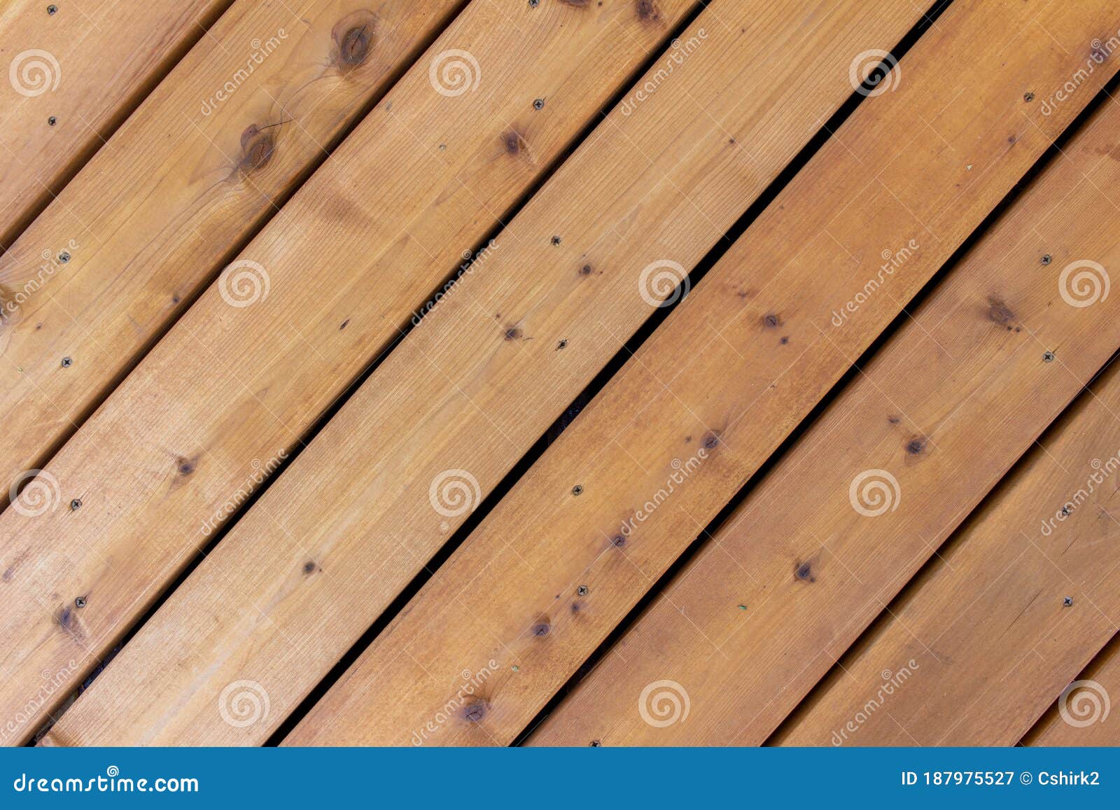 Abstract Texture Background of Diagonal Pattern Cedar Deck Boards Stock ...