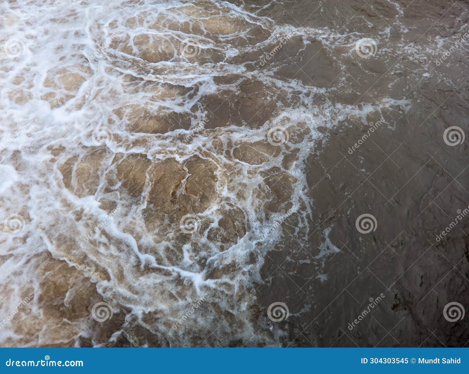Abstract Texture Background of Murky Flowing River Water Stock Image ...
