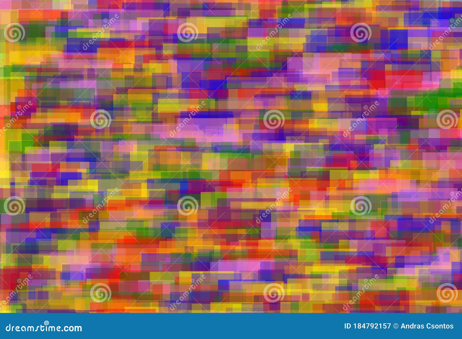 Abstract Background, Shapes in Rainbow Colors Stock Illustration ...
