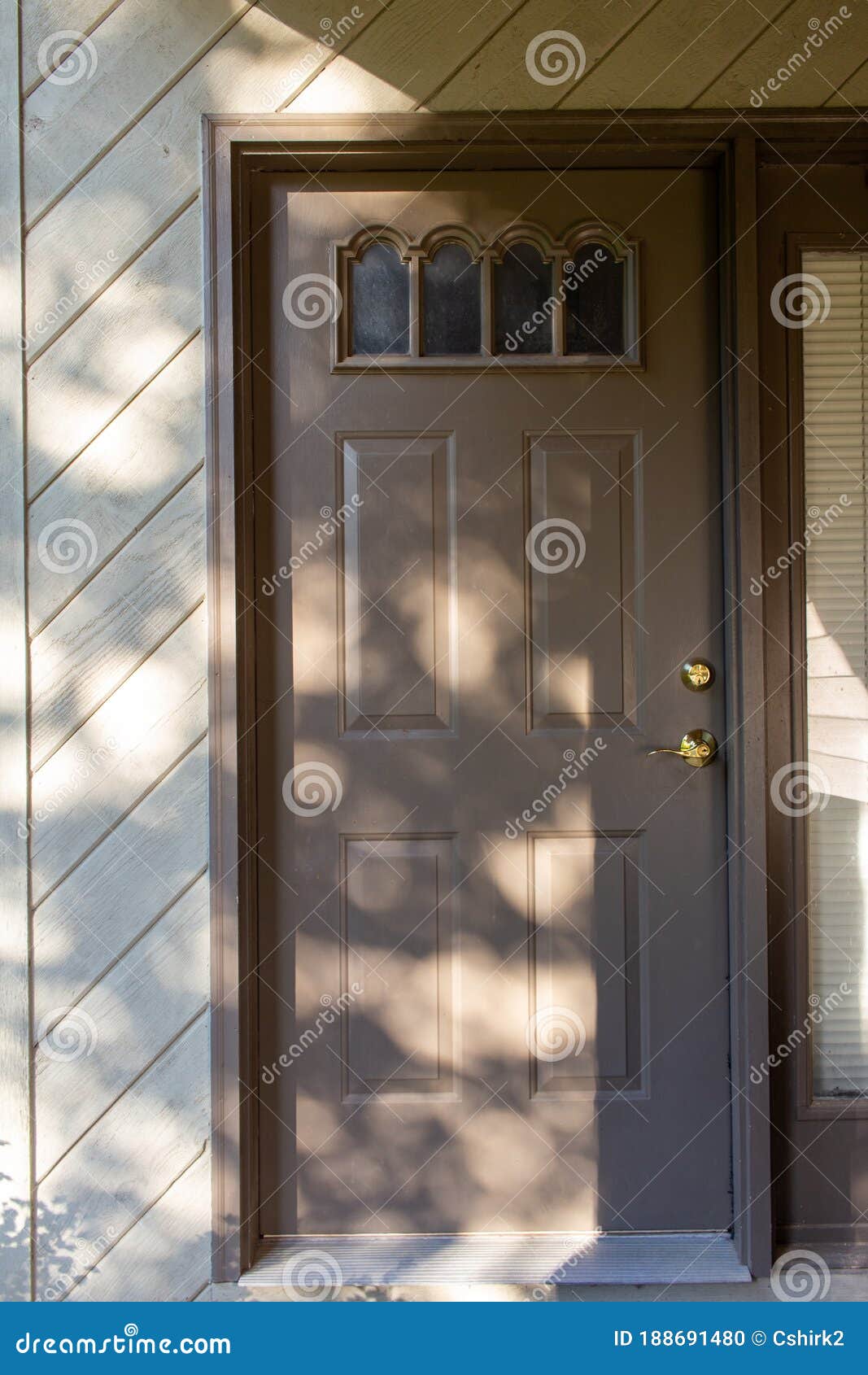 Abstract Texture Background of Tree Shadows Cast upon a Front Door ...