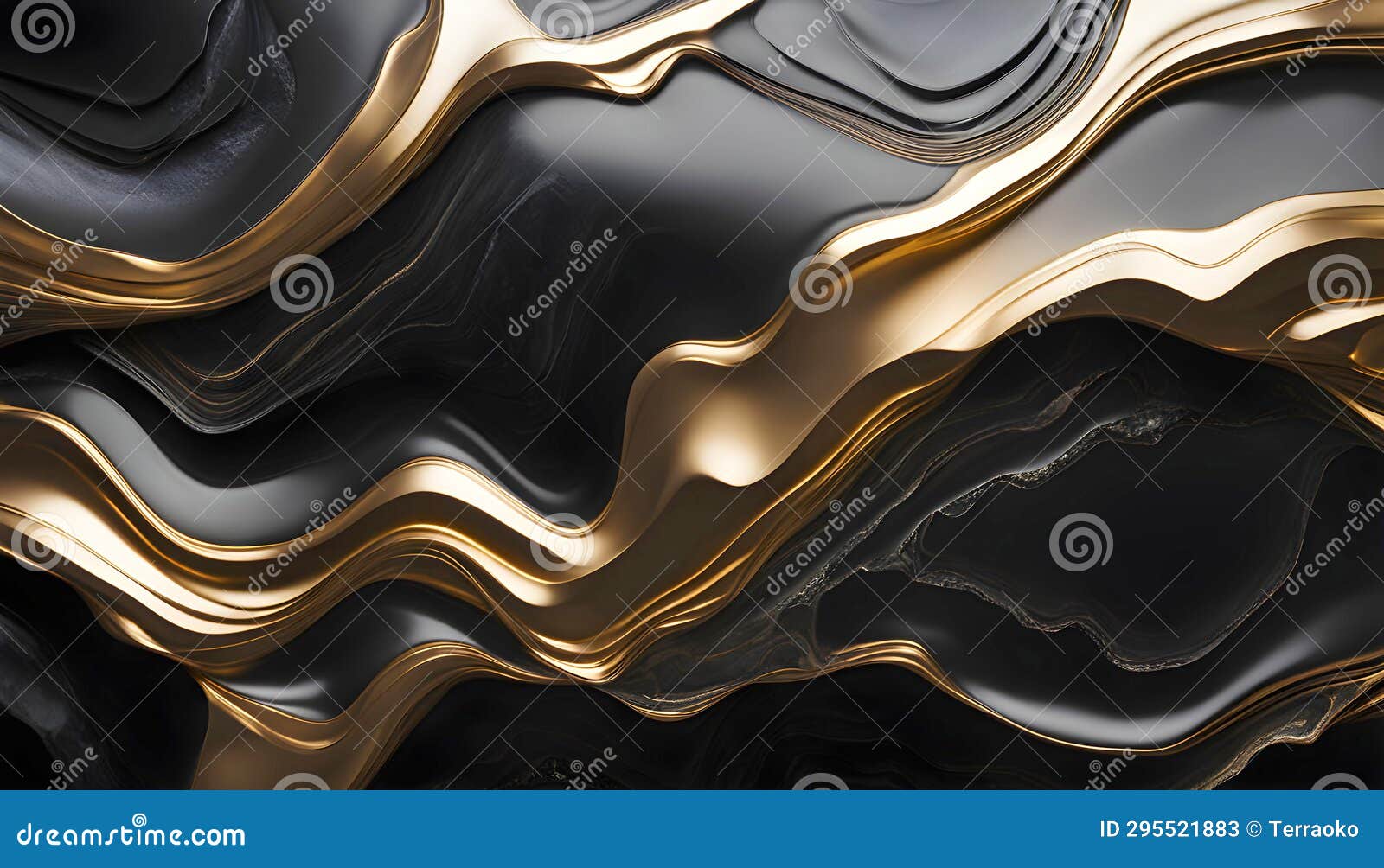 Abstract Texture of Black Granite Stone with Quartzite and Gold High ...