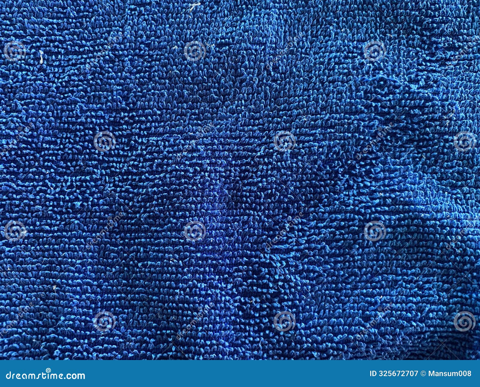 Abstract Texture of a Blue Color Fabric Stock Image - Image of white ...