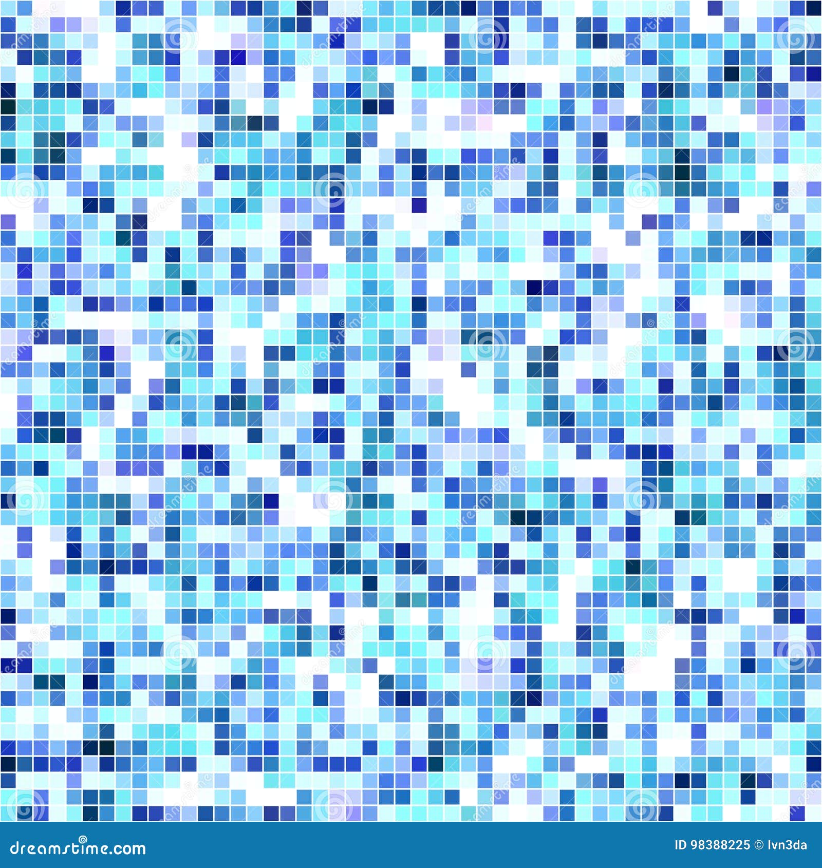 Abstract Texture of Blue Mosaic / Inlay Stock Vector - Illustration of ...