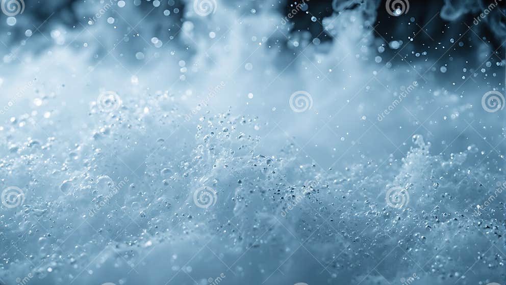 Abstract Texture of Boiling Water with Steam and Bubbles in Motion ...