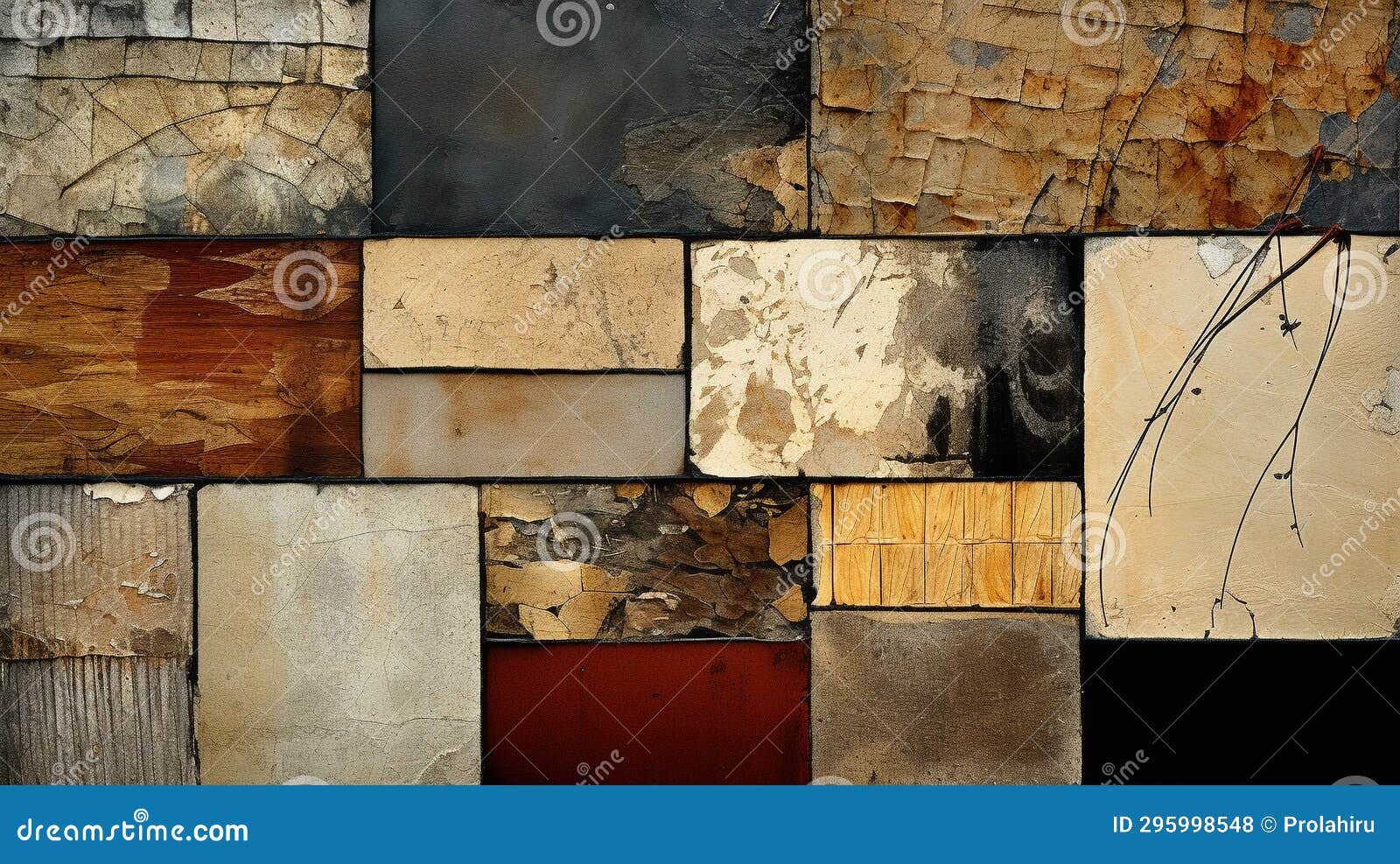 Abstract Texture Collage Background Stock Illustration - Illustration ...