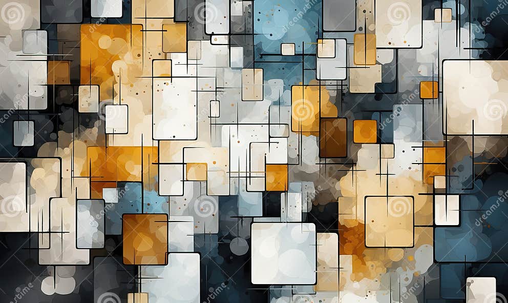 Abstract Texture Colored Background with a Pattern of Rectangles. Stock ...