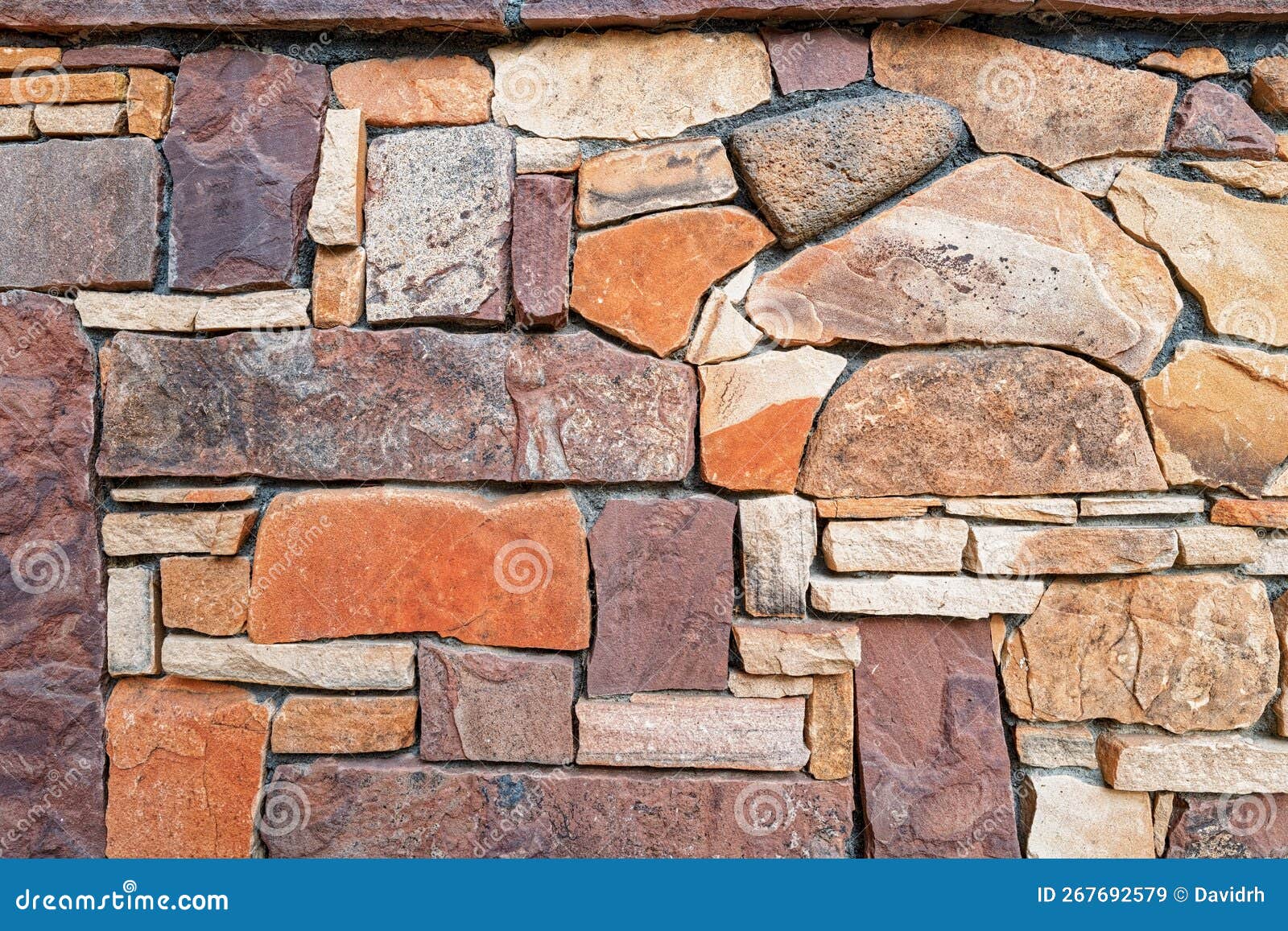 The Abstract Texture of a Decorative Exterior Stone Wall Stock Image ...