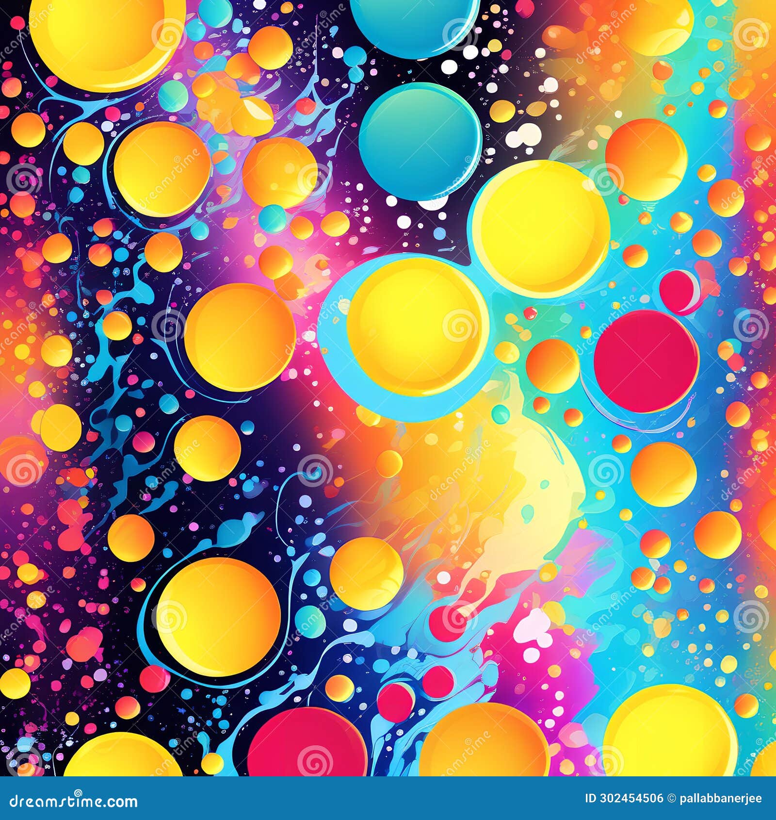 Abstract Texture Designs with Vibrant Water Splashes Color Patterns ...