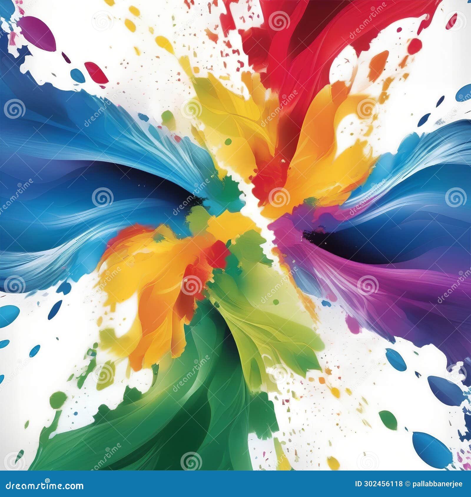 Abstract Texture Designs with Vibrant Water Splashes Color Patterns ...