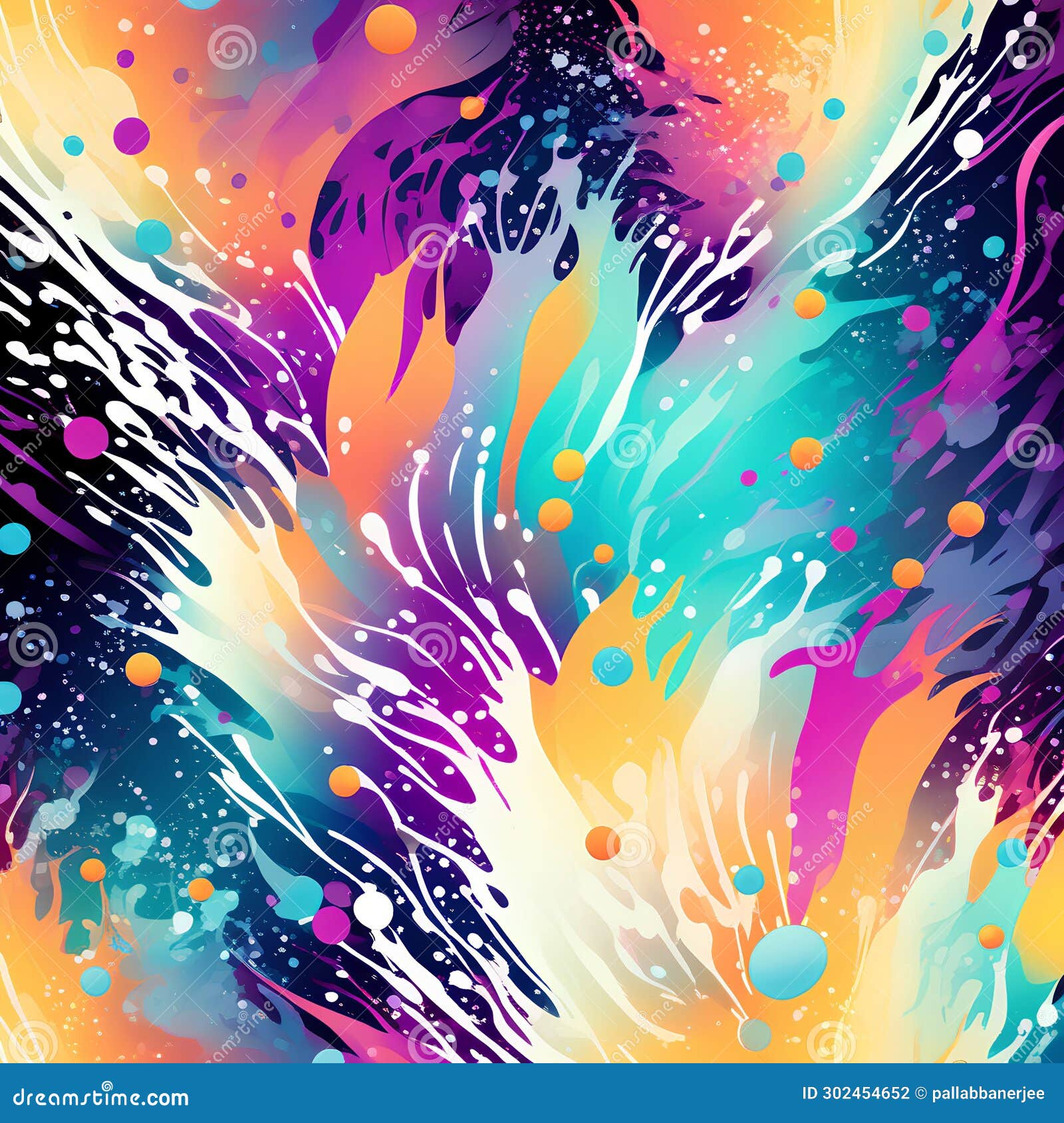 Abstract Texture Designs with Vibrant Water Splashes Color Patterns ...