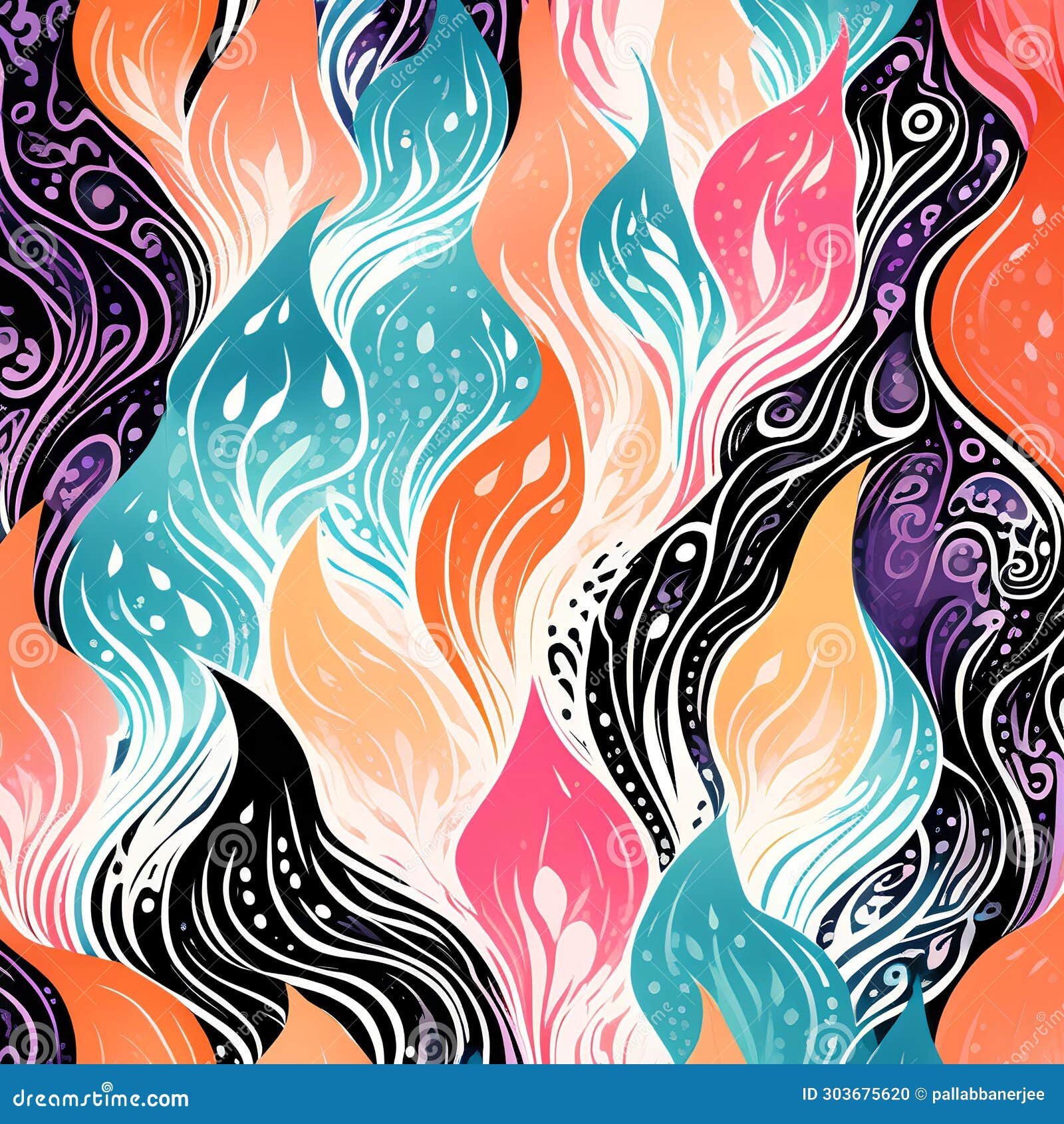 Abstract Texture Designs with Vibrant Water Splashes Color Patterns ...