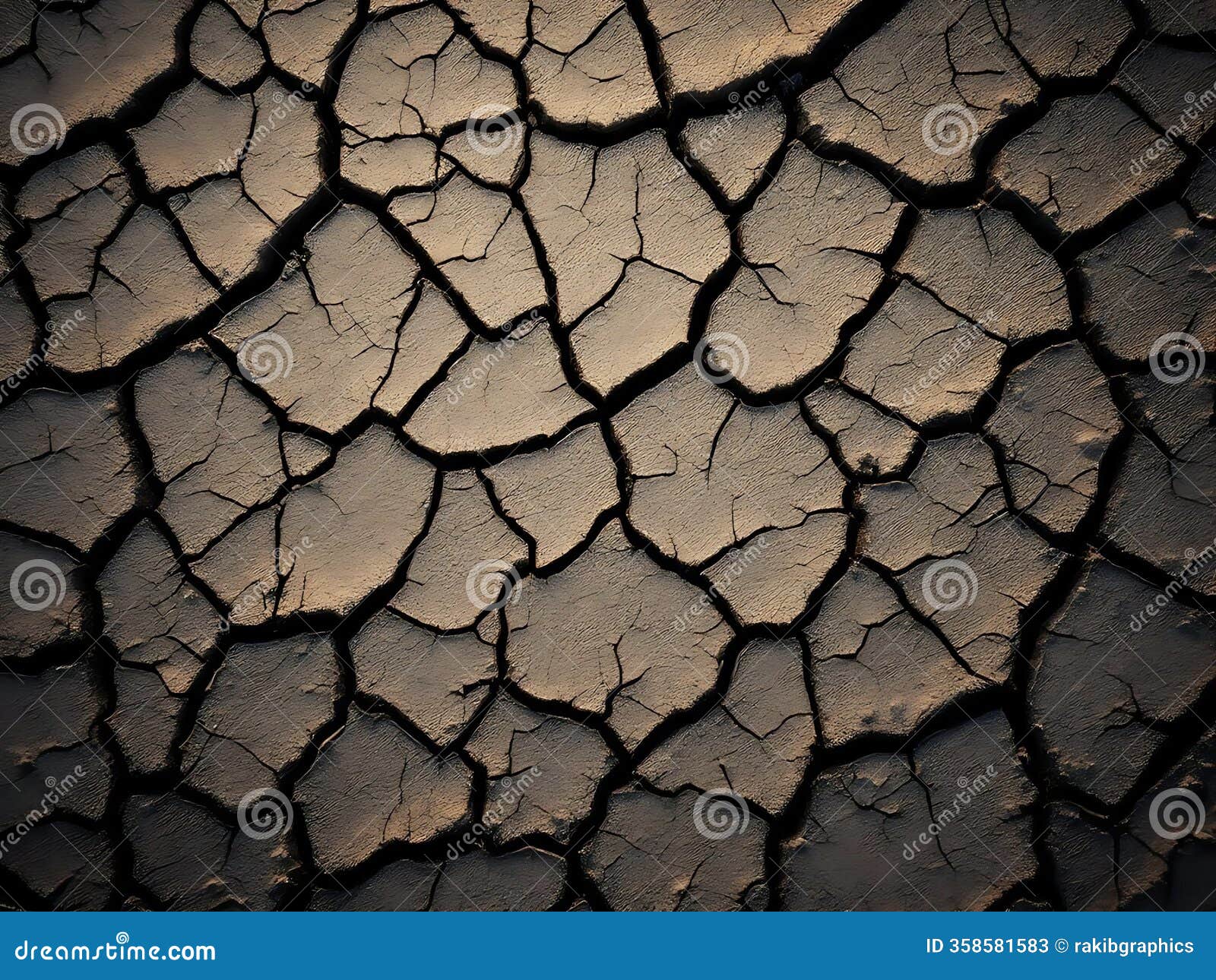 Abstract Texture of Dried Mud. AI Generated Stock Illustration ...