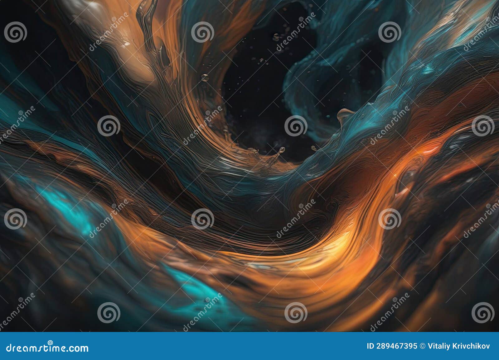 Abstract Texture of Flow Multi Vibrant Vivid Liquid Colors. Digital Art ...