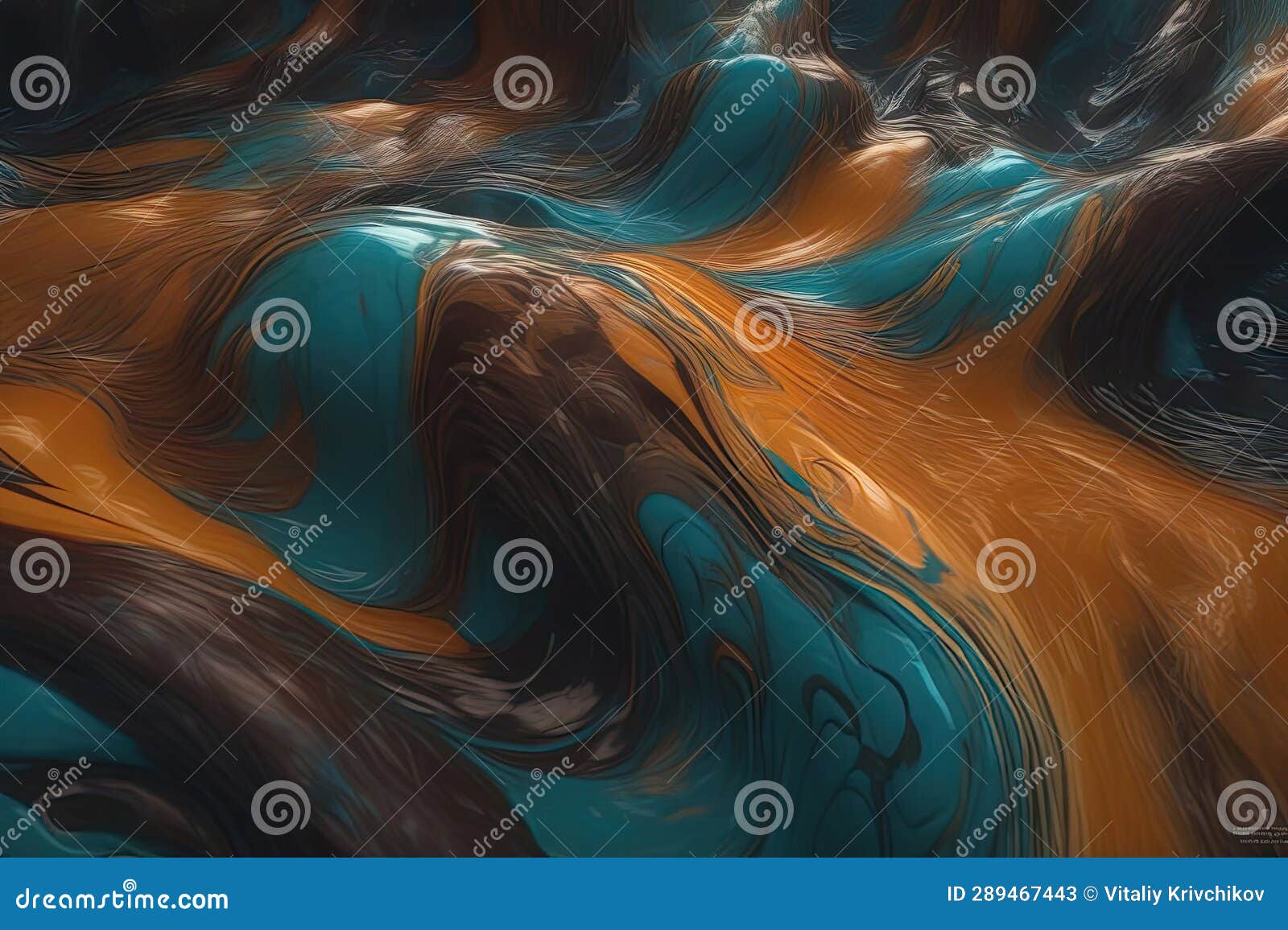 Abstract Texture of Flow Multi Vibrant Vivid Liquid Colors. Digital Art ...