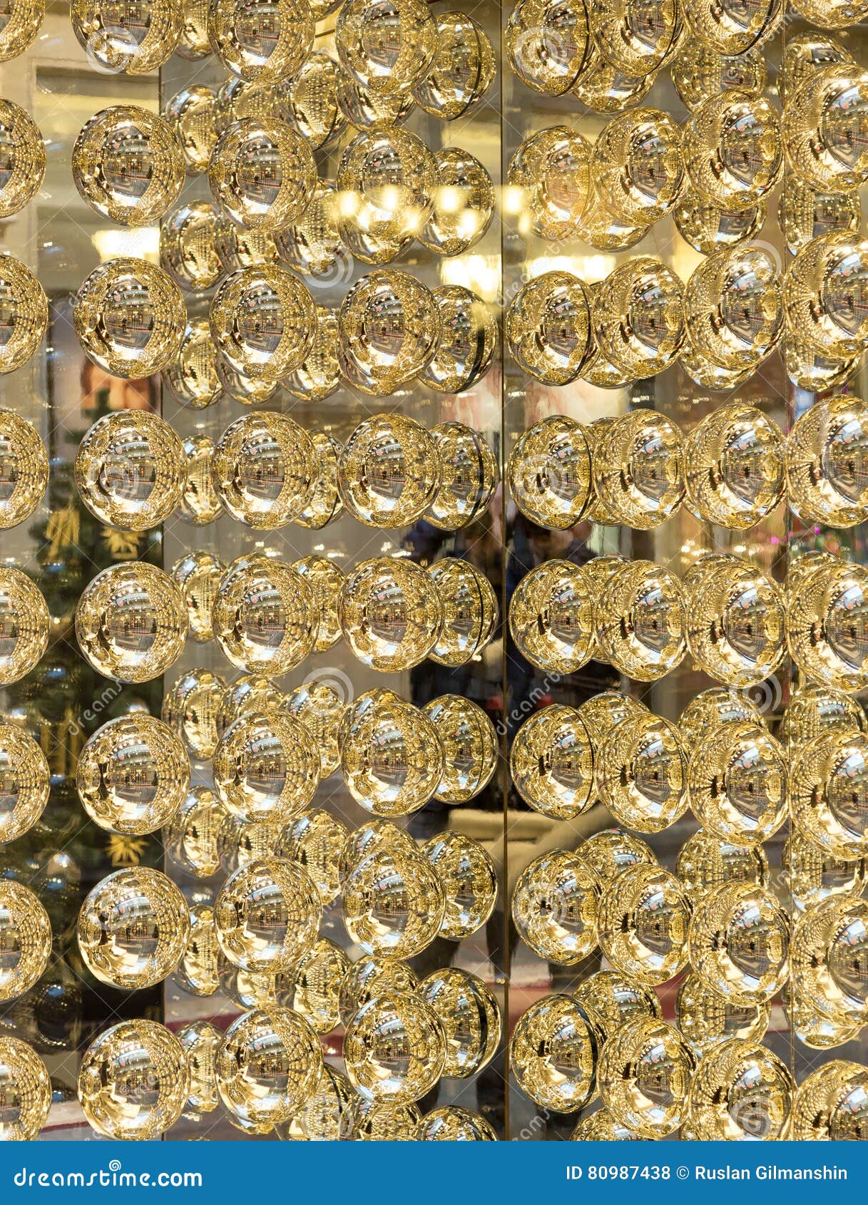 Abstract Texture of Gold Metal Balls Stock Photo - Image of mirror ...